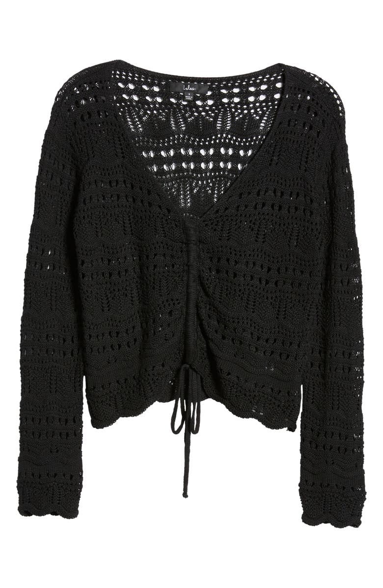 Lulus Only Yours Pointelle V-Neck Sweater | Nordstromrack