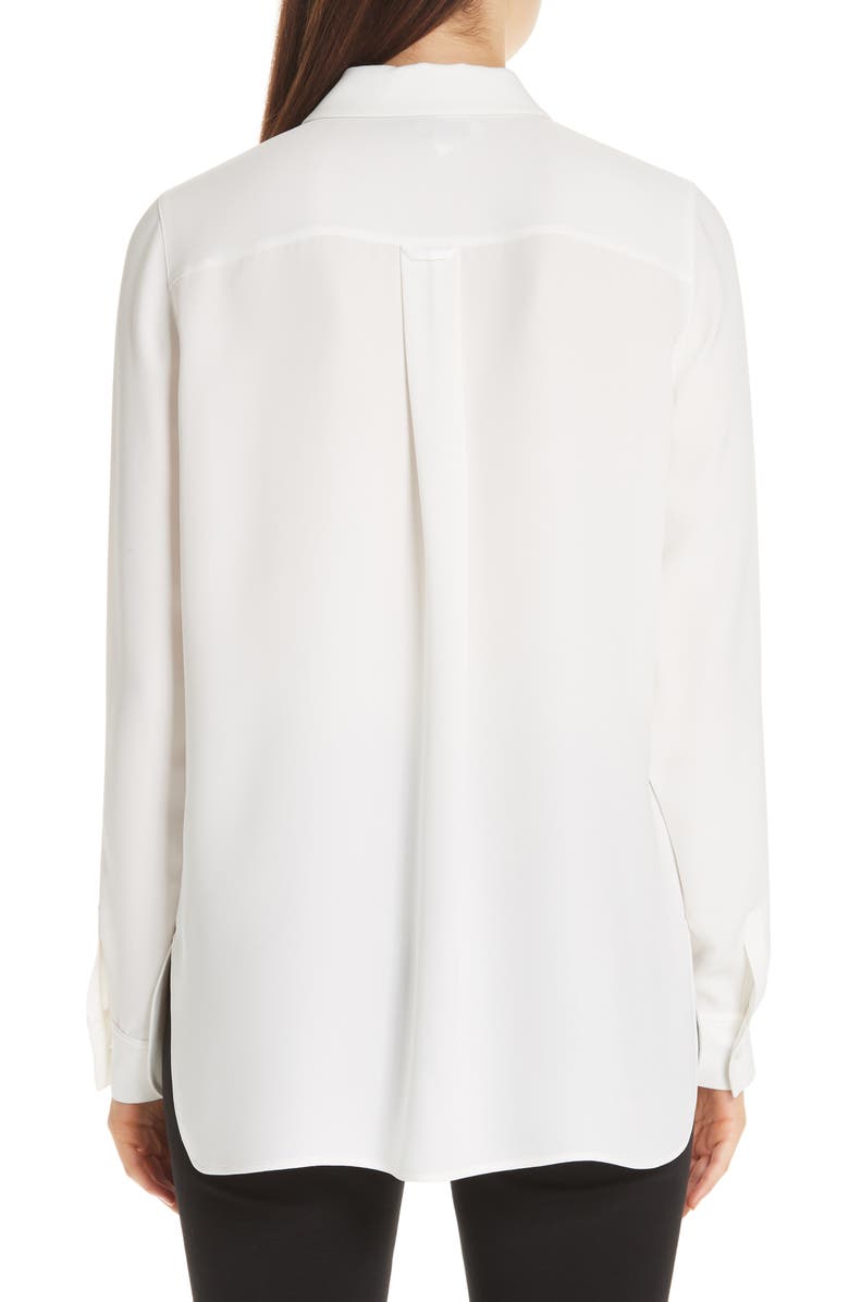 Lafayette 148 New York Prianka Silk Double Georgette Blouse | Nordstrom