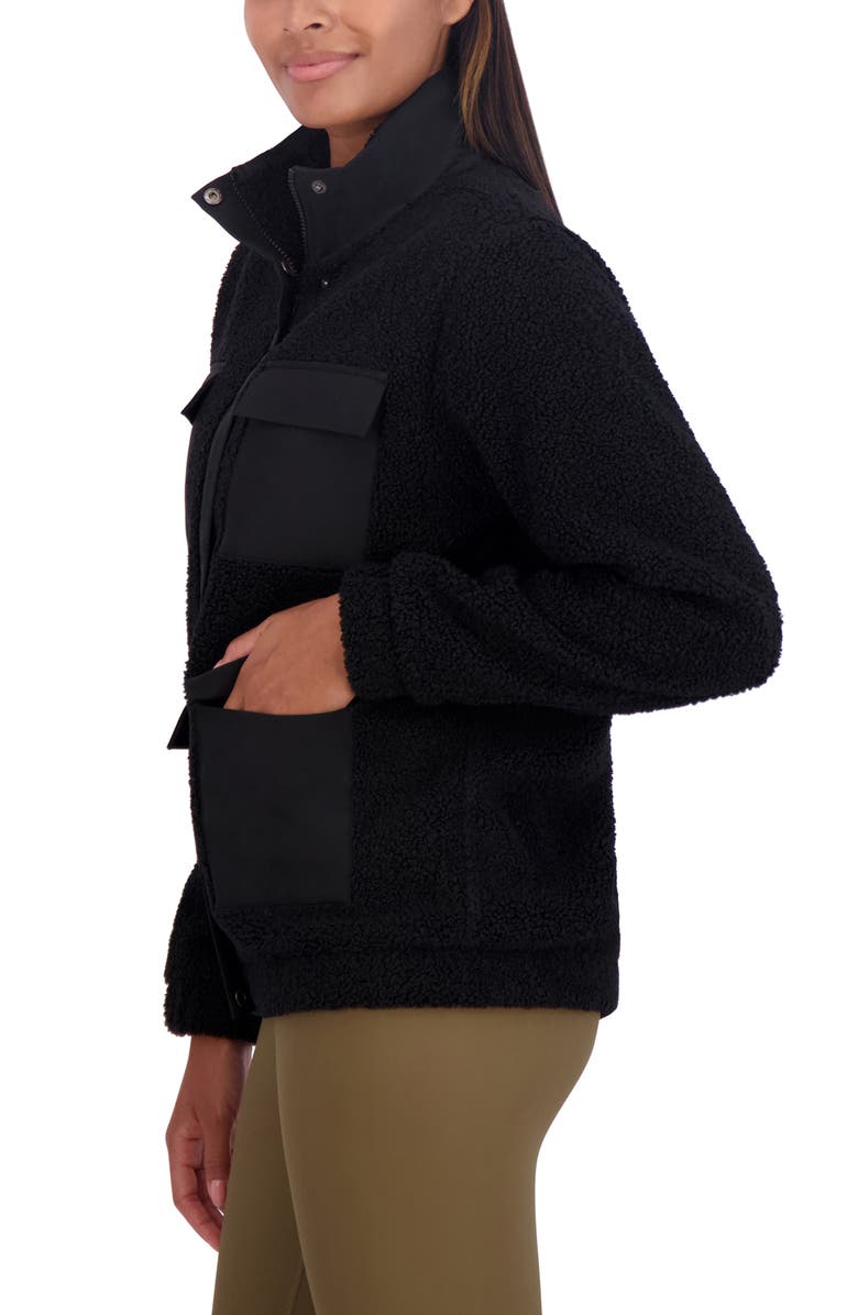 SAGE COLLECTIVE Faux Shearling Fleece Utility Jacket | Nordstromrack