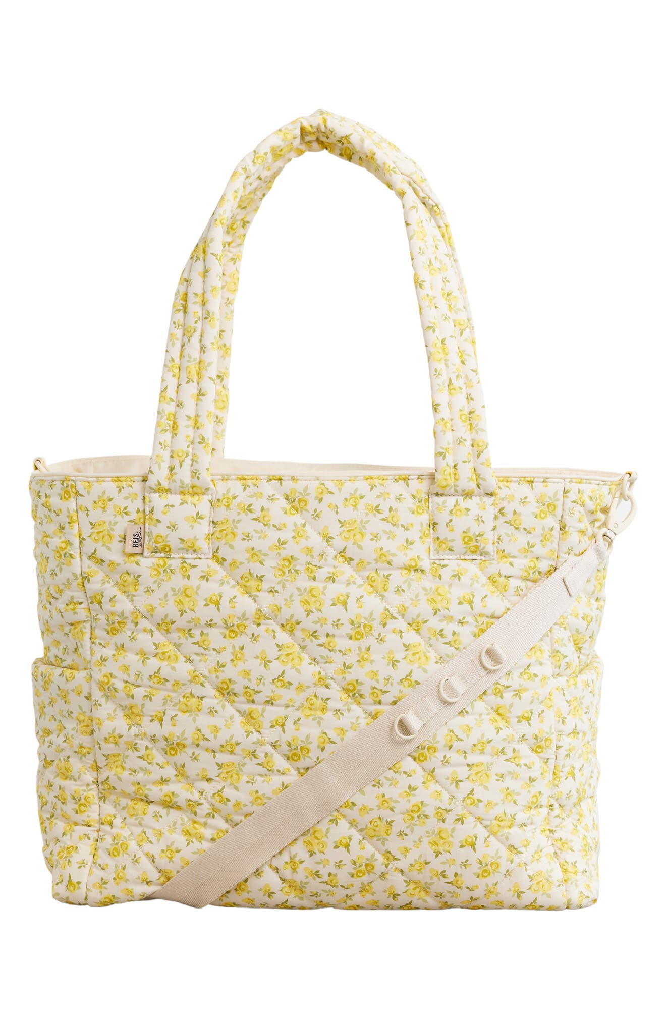 Béis Reversible Cotton Canvas Tote Diaper Bag | Nordstrom