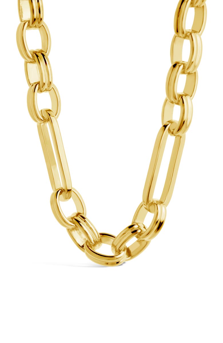 Sterling Forever Double Link Oval Chain Necklace | Nordstromrack