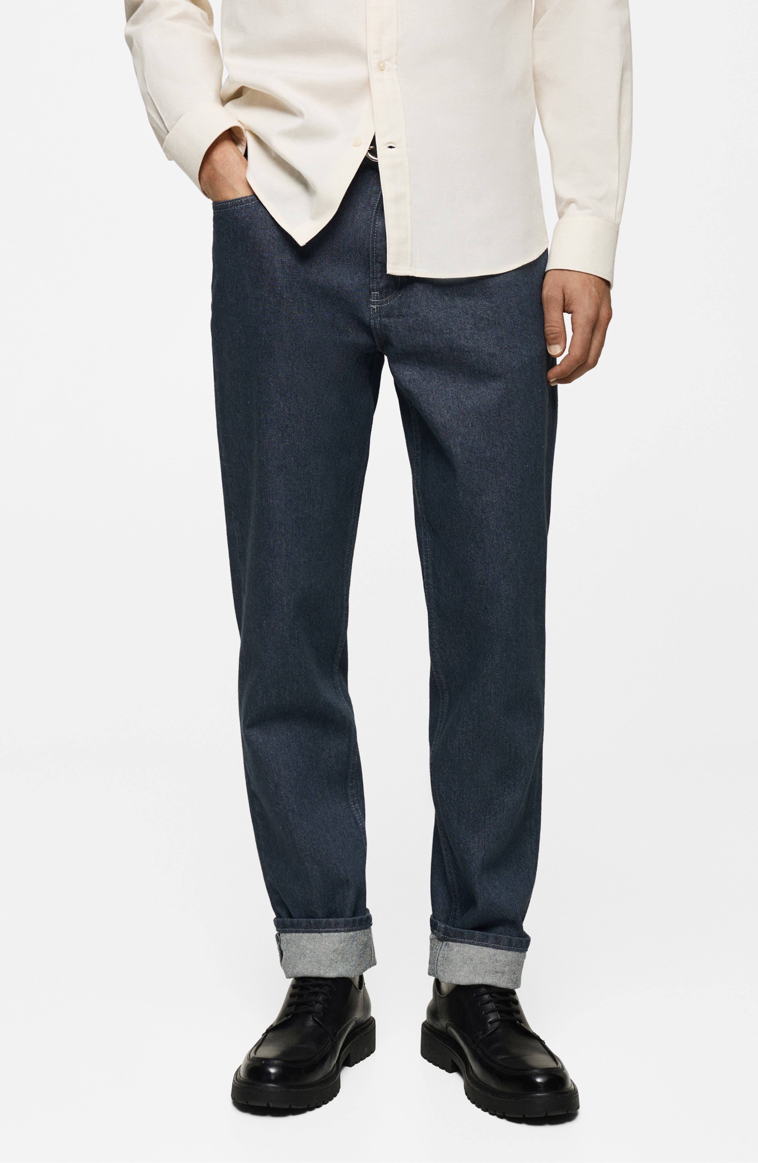 MANGO Volt Regular Fit Straight Leg Jeans | Nordstrom