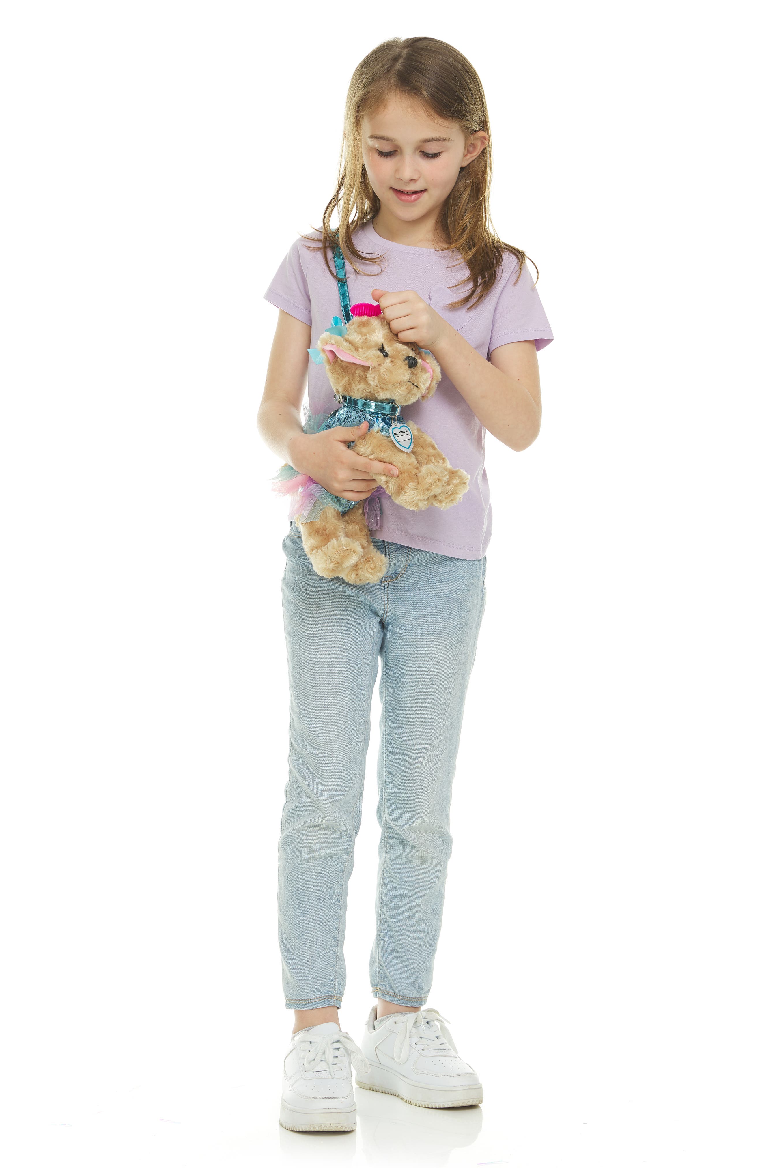 CONFETTI CHILDRENS ACCESSORIES Kids' Labradoodle Dog Plush Shoulder Bag ...