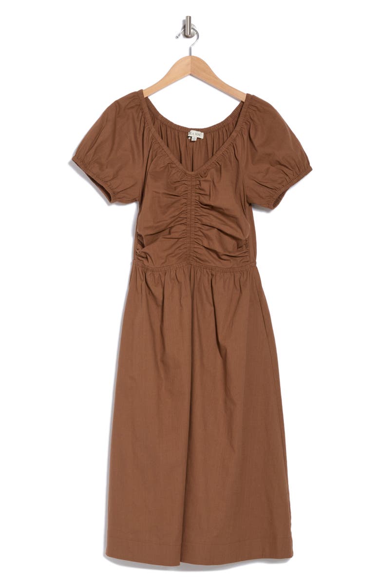 Mila Mae Ruched Detail Midi Dress | Nordstromrack