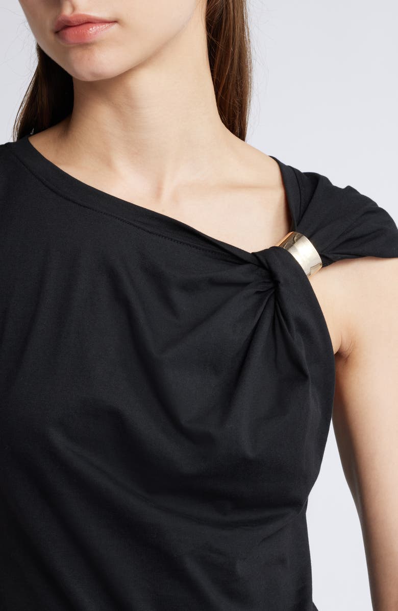 Pixie Market Olympia Twist Accent Cotton T-Shirt | Nordstromrack