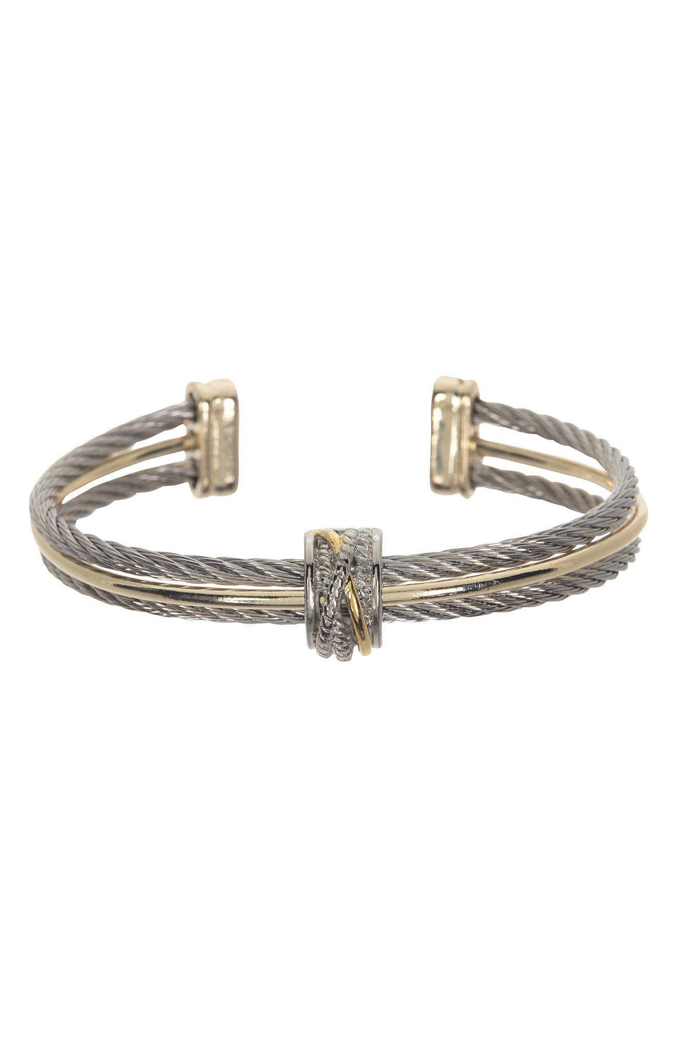 MESHMERISE Twisted Cable & CZ Bangle | Nordstromrack