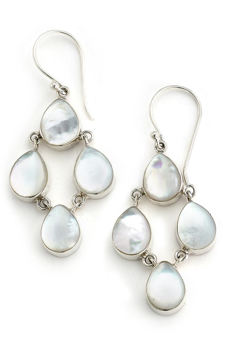 SAMUEL B. Sterling Silver Mother of Pearl Drop Earrings | Nordstromrack