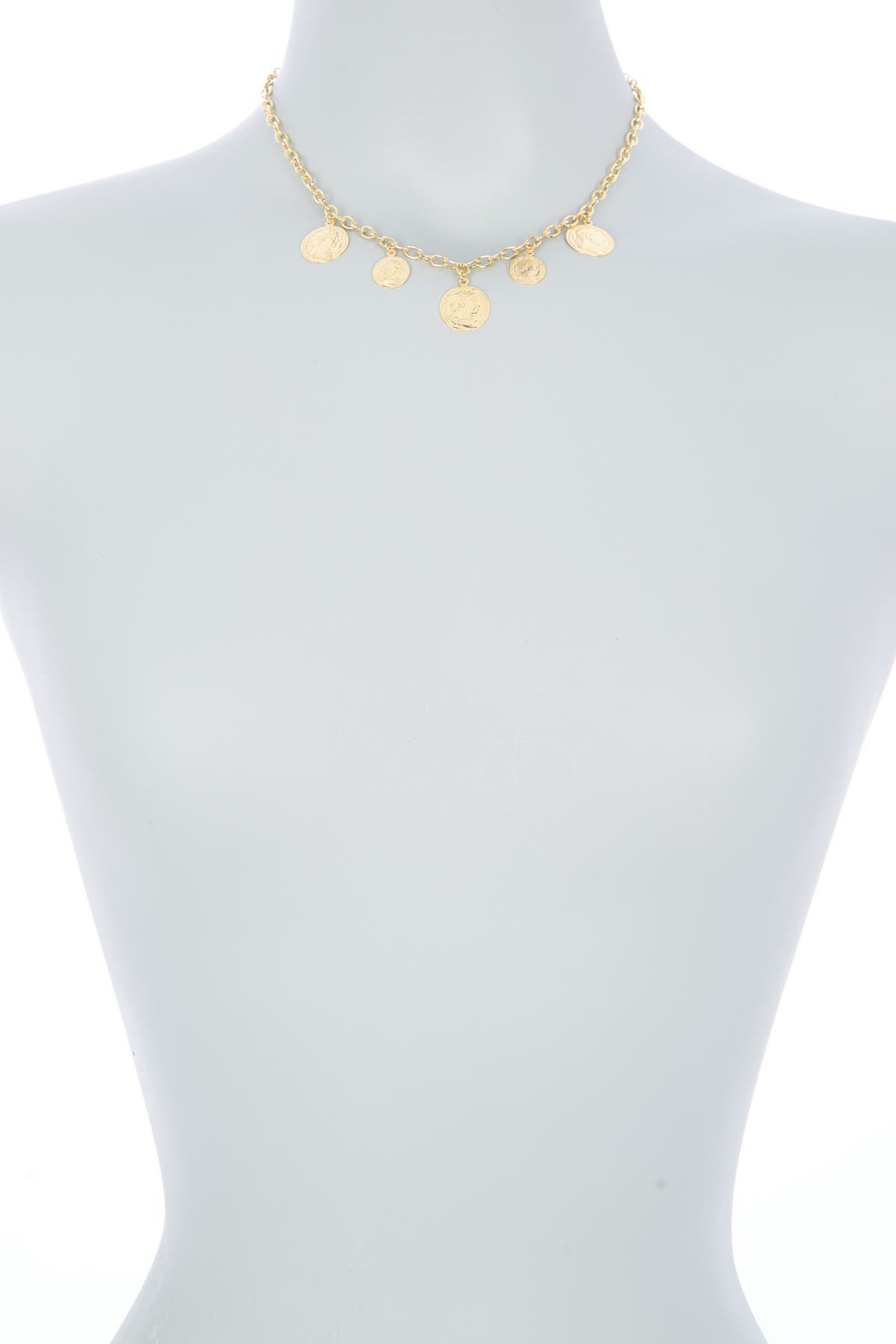 BEST SILVER 18K Yellow Gold Plated Sterling Silver Coin Necklace ...