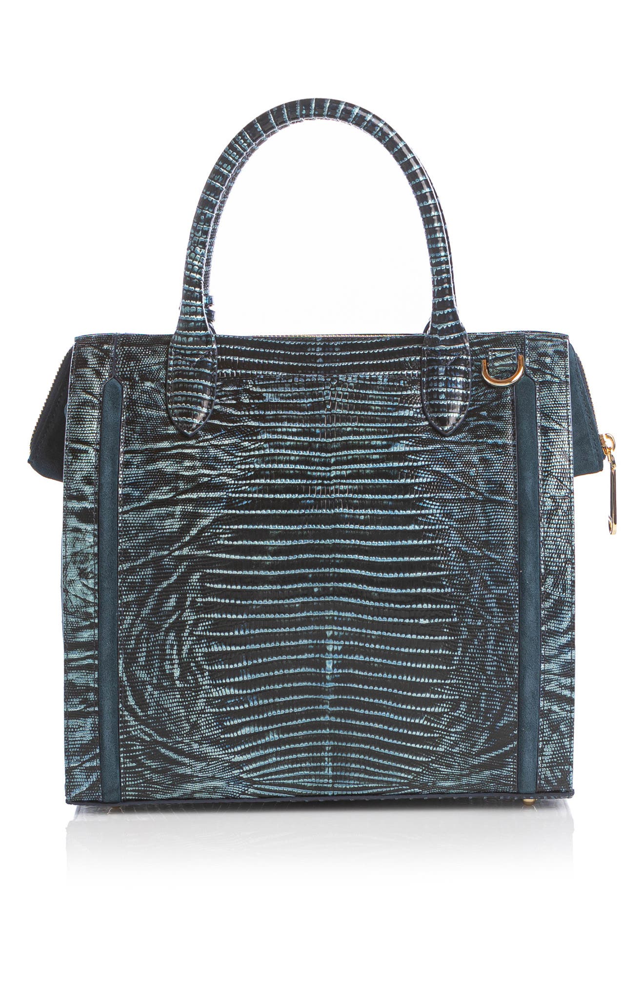 Brahmin Caroline Lizard Embossed Leather Satchel | Nordstrom