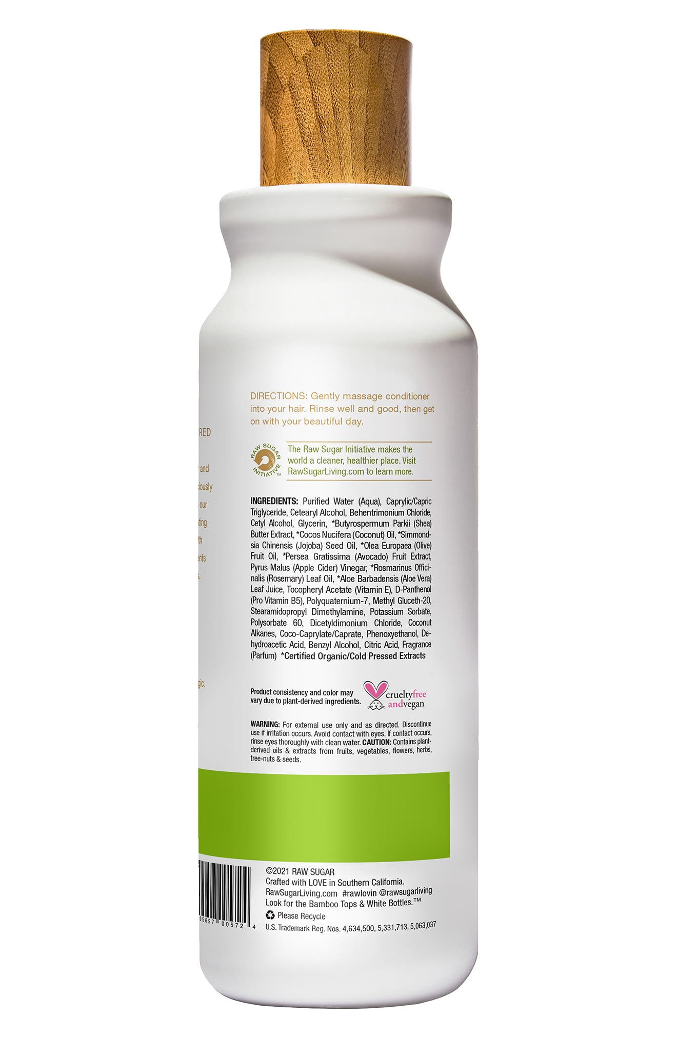 RAW SUGAR The Truly Unruly Conditioner Avocado + Apple Cider Vinegar ...