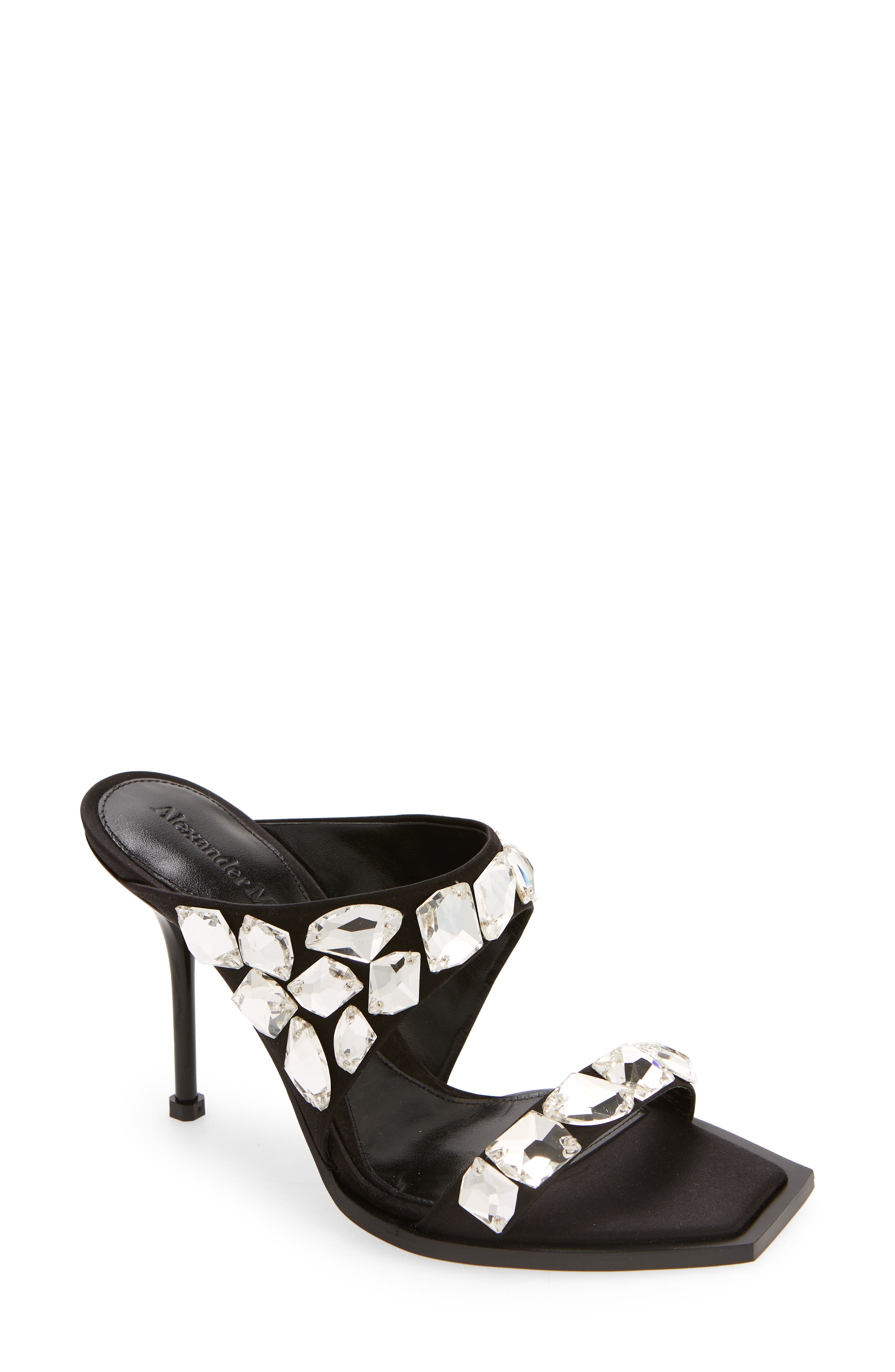 McQueen Punk Crystal Slide Sandal (Women) | Nordstromrack