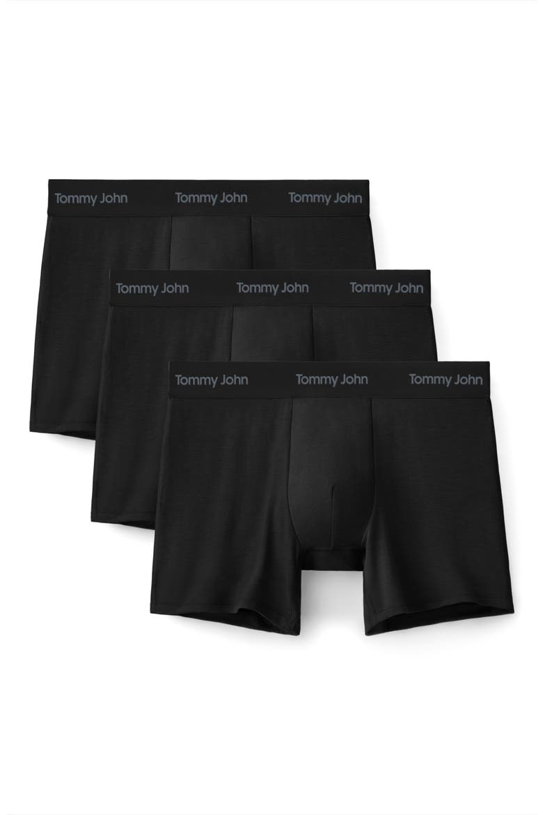 Men's 3-Pack Essential Second Skin Modal Blend 4-Inch Boxer Briefs (Men ...