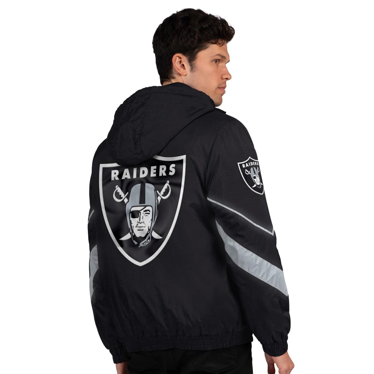 STARTER Men's Starter Black/Silver Las Vegas Raiders Thursday Night ...