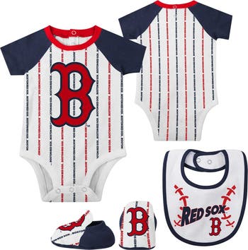 Outerstuff Newborn & Infant White Boston Red Sox Three-Piece Play Ball ...