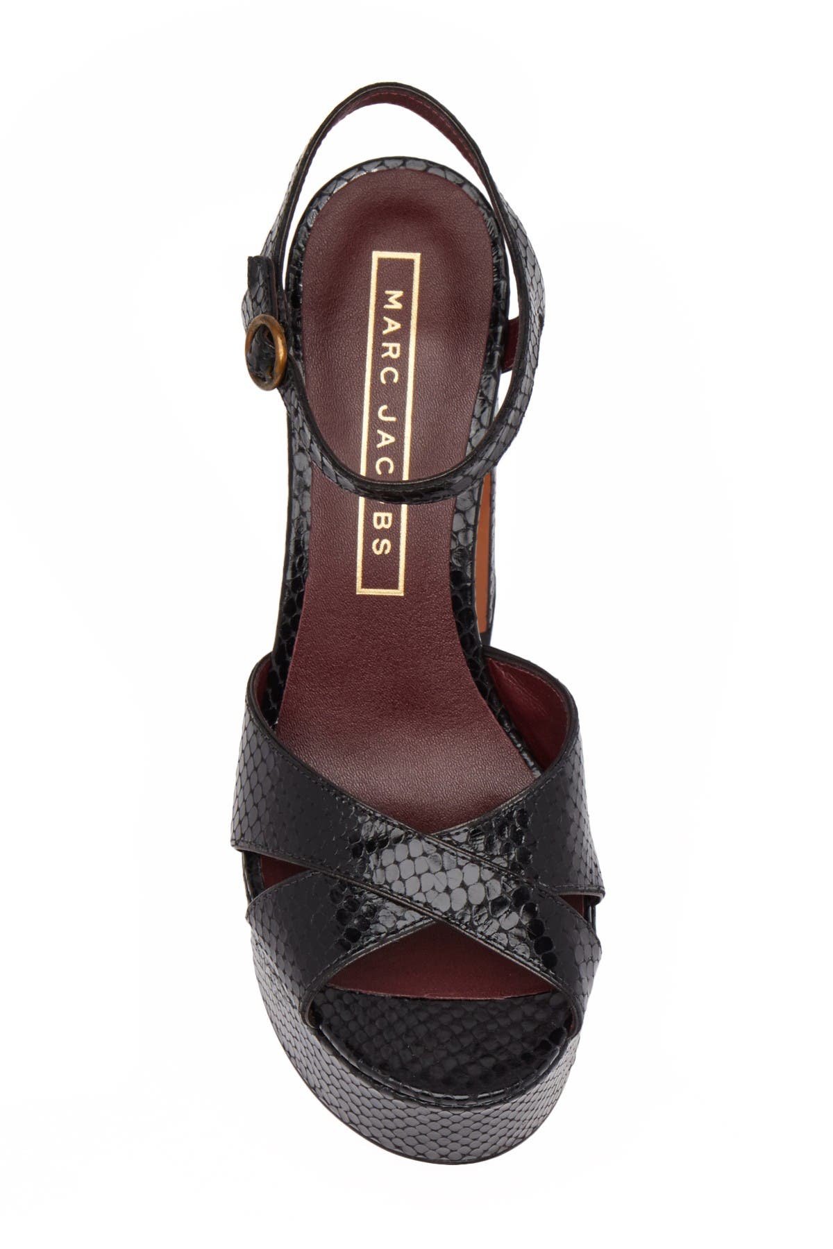 Marc Jacobs Debbie Snake Embossed Platform Sandal | Nordstromrack