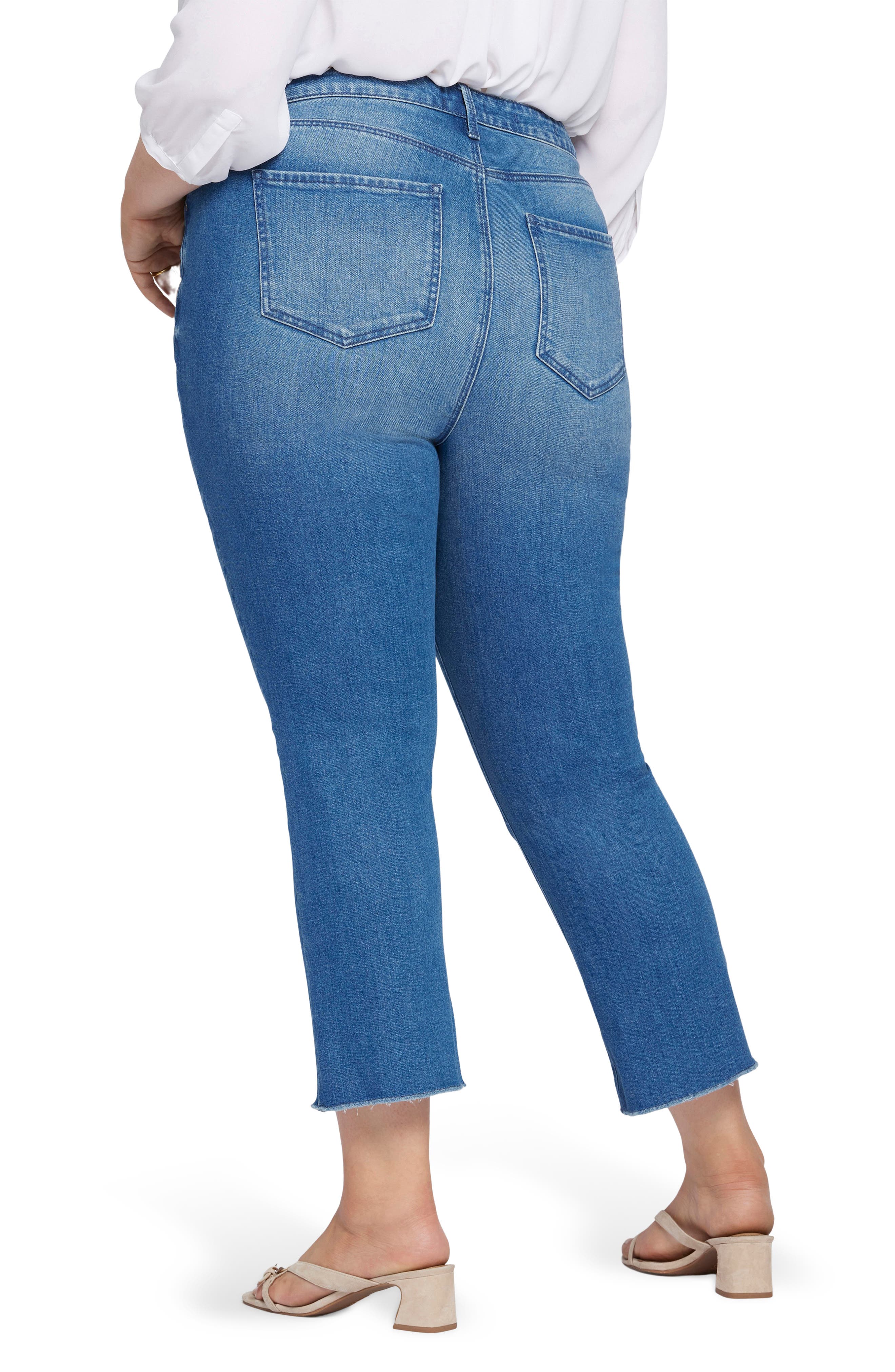 NYDJ High Waist Fray Hem Crop Slim Bootcut Jeans | Nordstromrack
