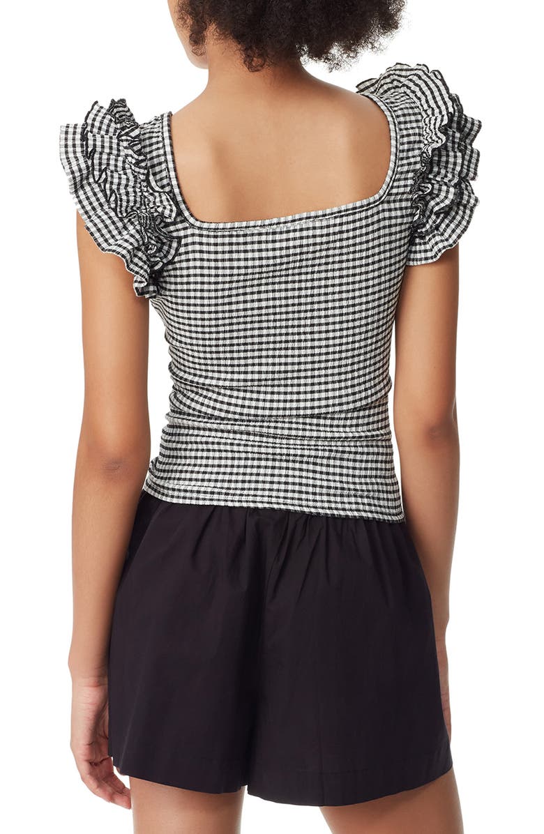 Circus NY by Sam Edelman Anisa Ruffle Shoulder Square Neck Top ...