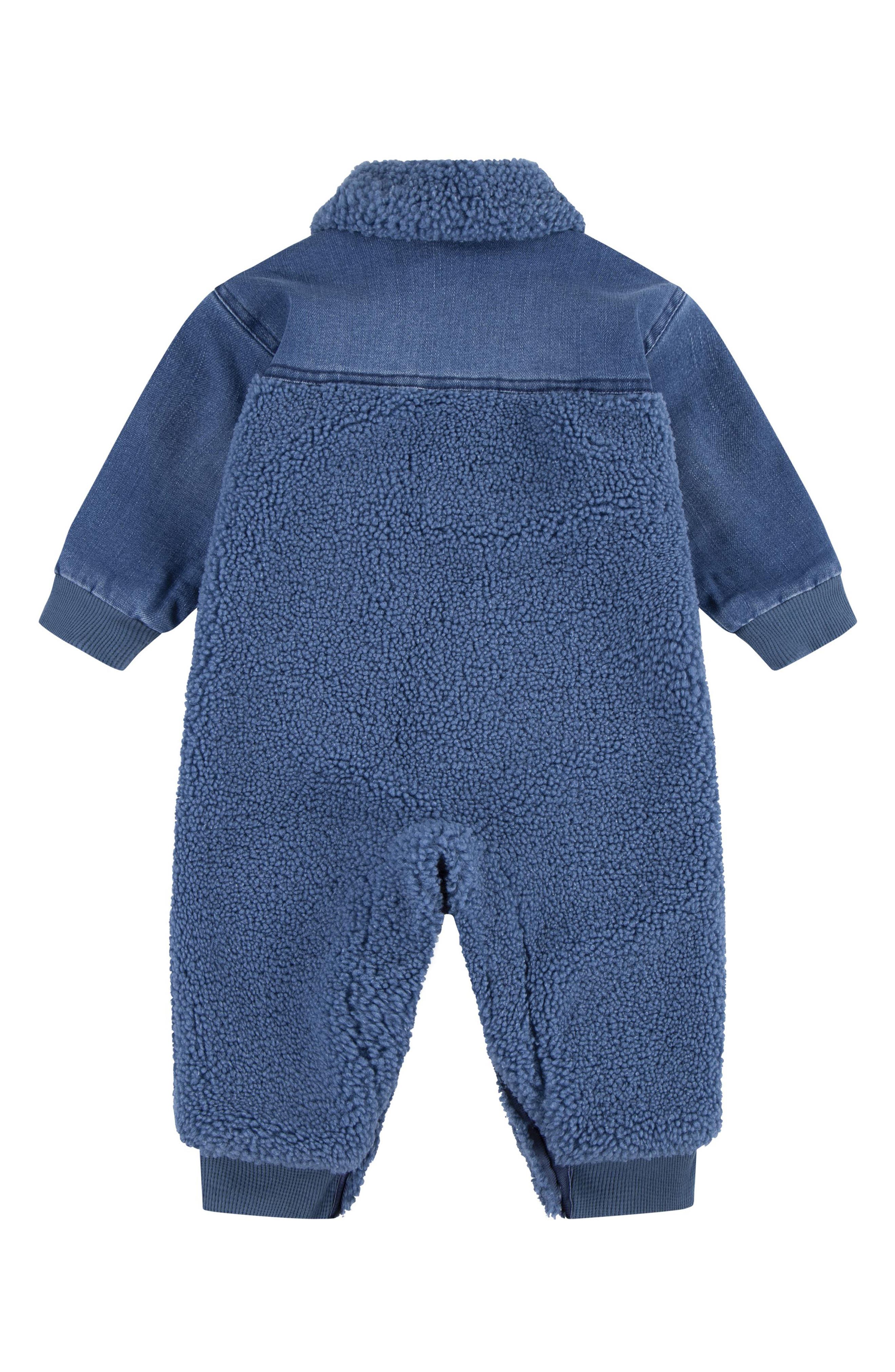Levi's Denim & Fleece Romper | Nordstrom
