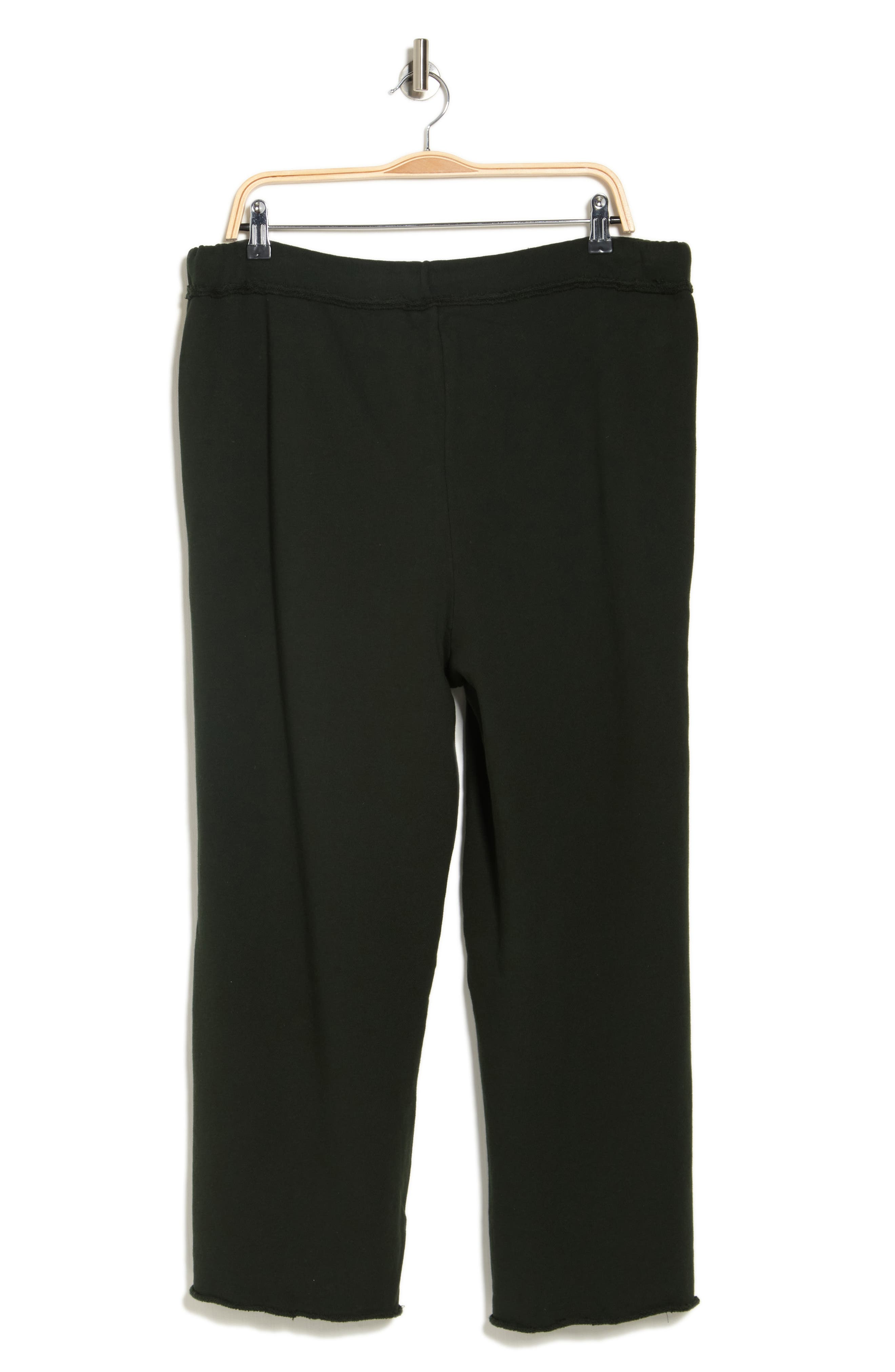 Organic Cotton French Terry Crop Wide Leg Pants (Women) | Nordstromrack
