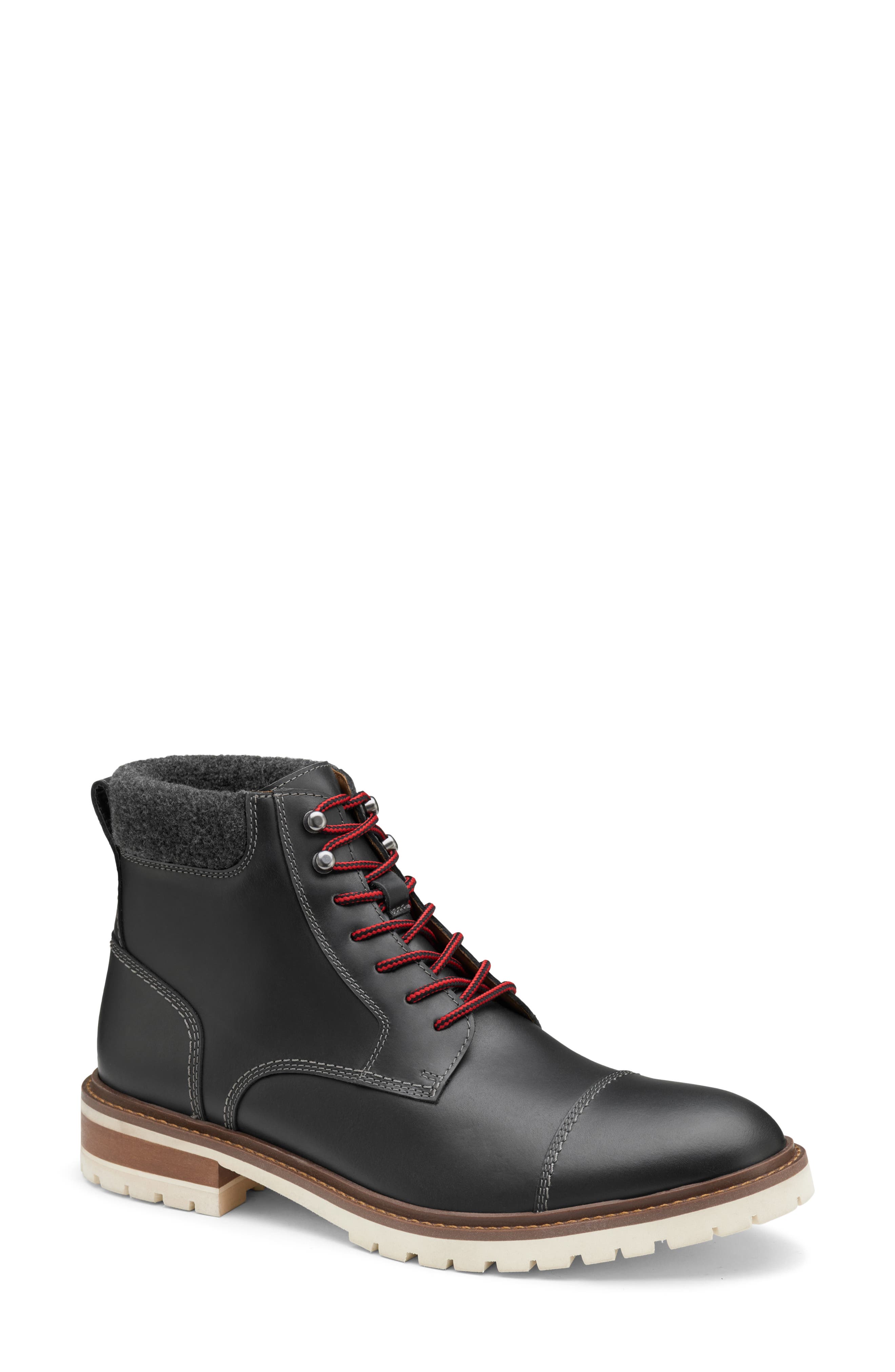 Johnston & Murphy Barrett Water Resistant Cap Toe Boot (Men ...