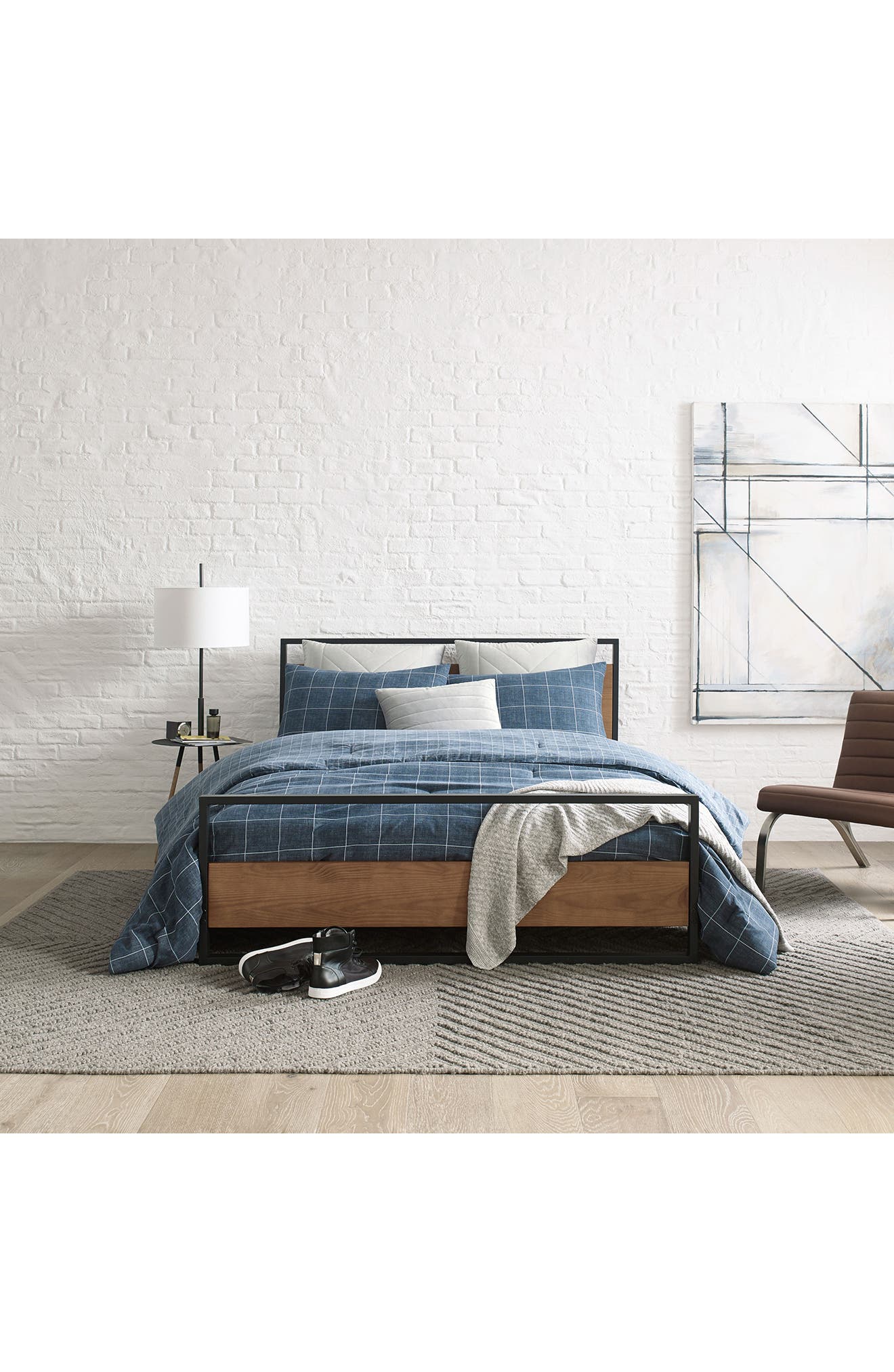 Holden Grid Print Comforter Set | Nordstromrack