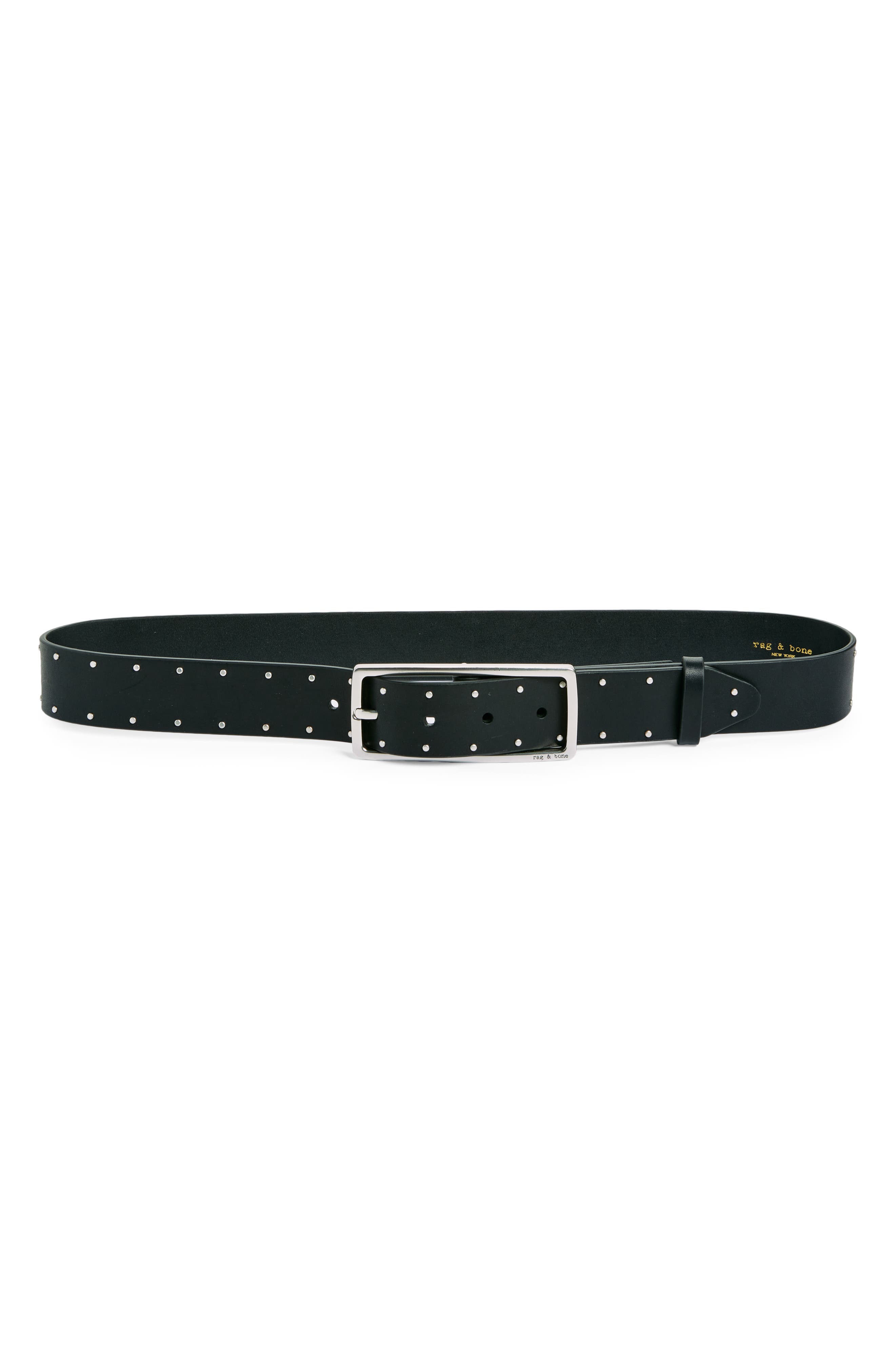 rag & bone Rebound Studded Leather Belt | Nordstrom