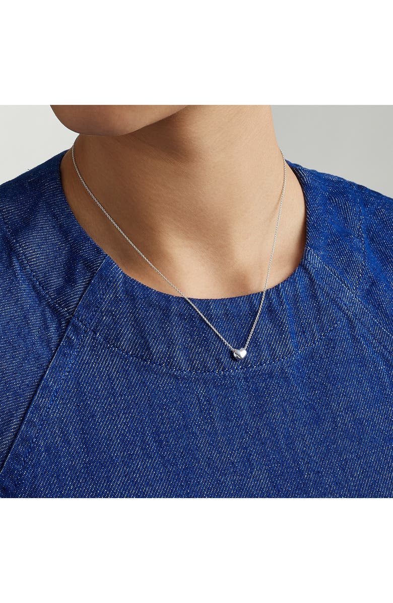 Monica Vinader Sterling Silver Nura Heart Necklace | Nordstromrack