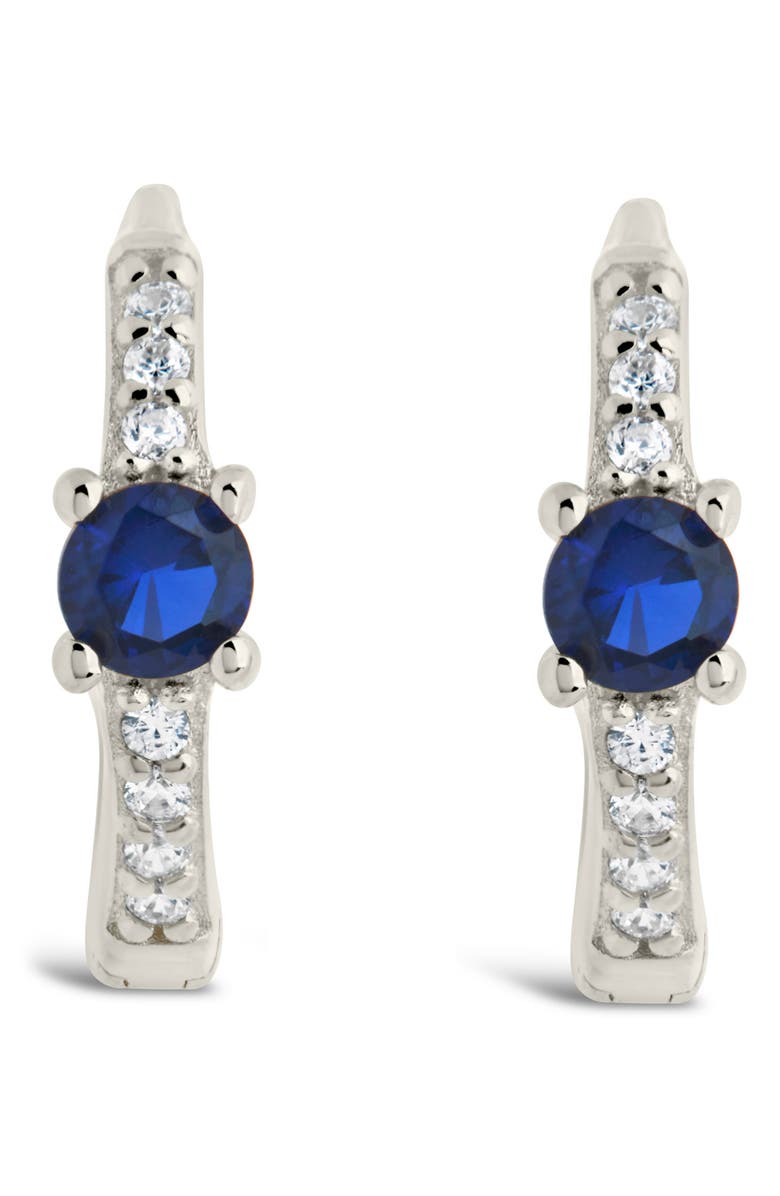 Sterling Forever Sterling Silver & CZ Enzo Micro Hoop Earrings ...