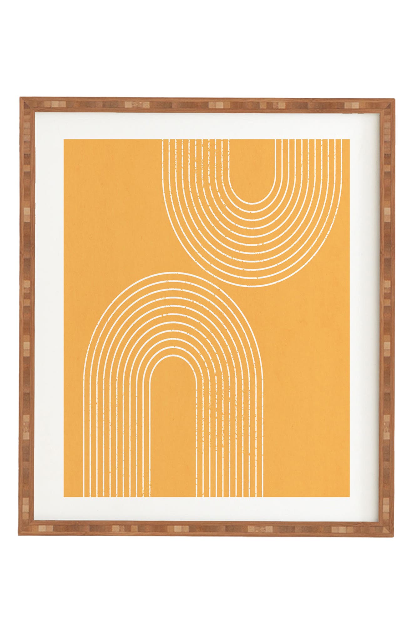 Deny Designs Sheila Wenzel-Ganny Tangerine Minimalist Bamboo Framed ...