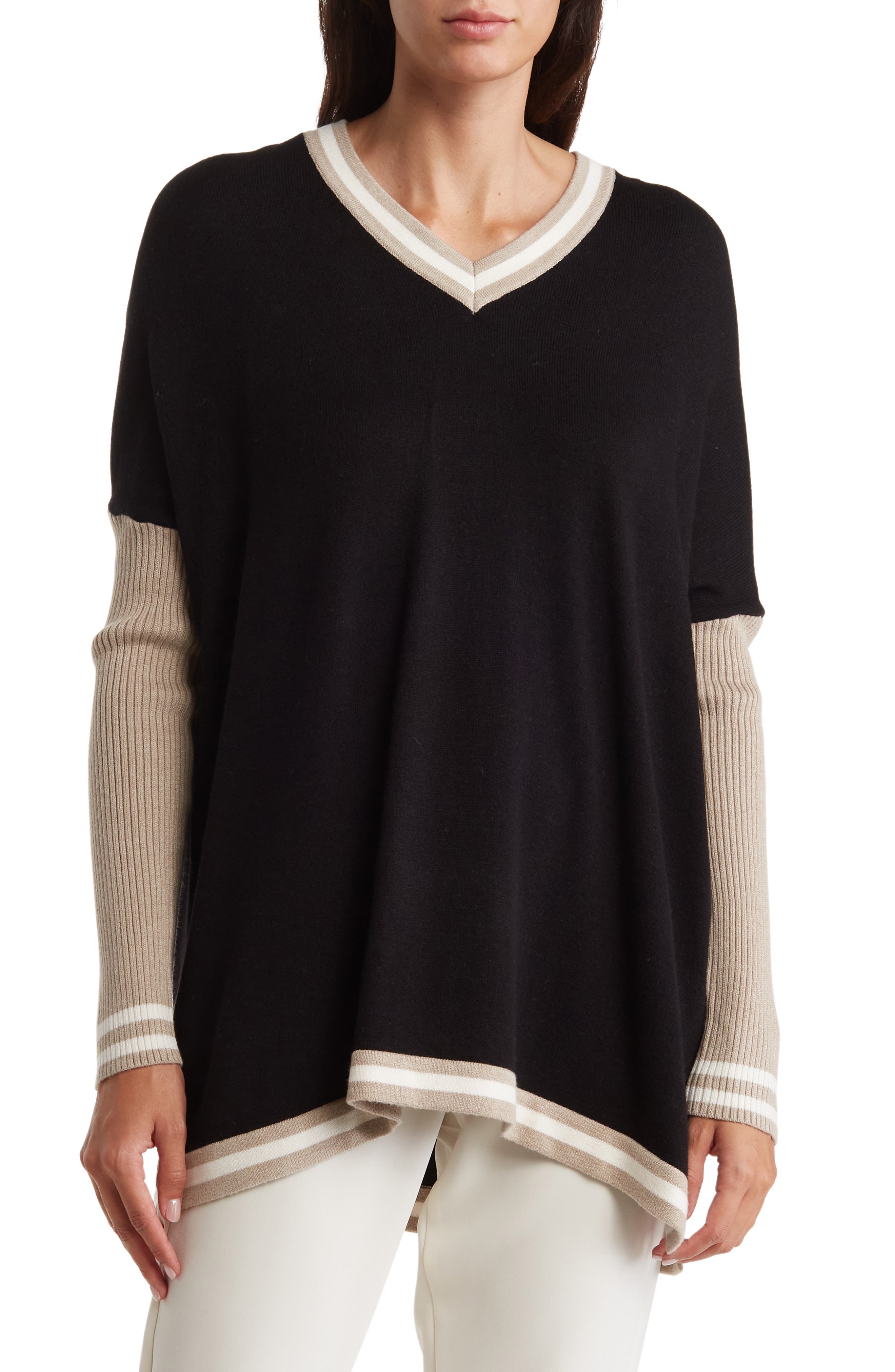 Joseph A Oversize V-Neck Pullover | Nordstromrack
