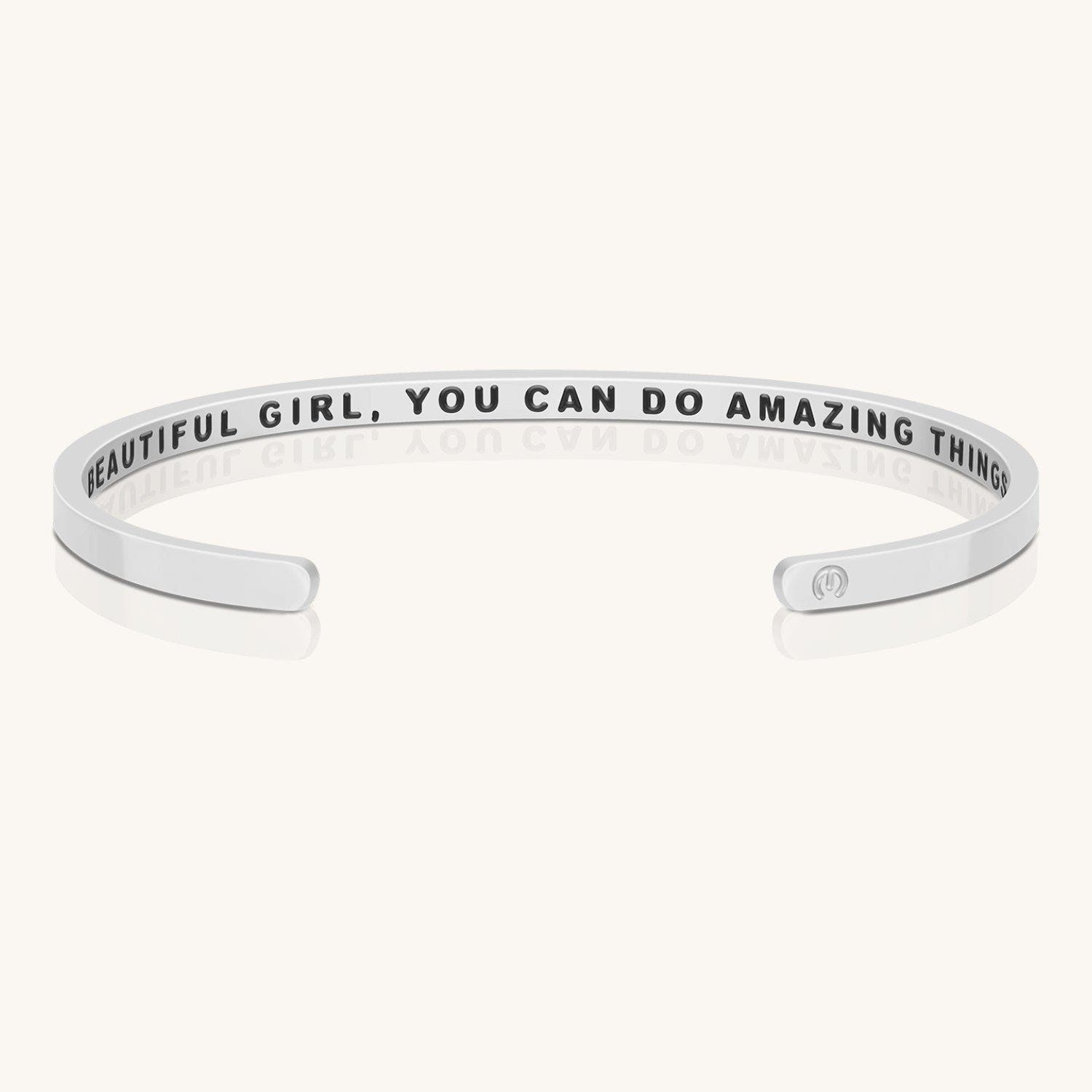 Mantra Beautiful Girl, You Can Do Amazing Things (within) bracelet ...