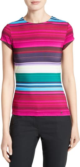 Ted Baker London Blushing Stripe Fitted Tee | Nordstrom