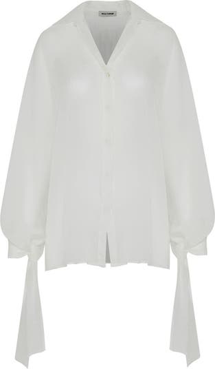 Nocturne Oversized Sheer Shirt | Nordstrom