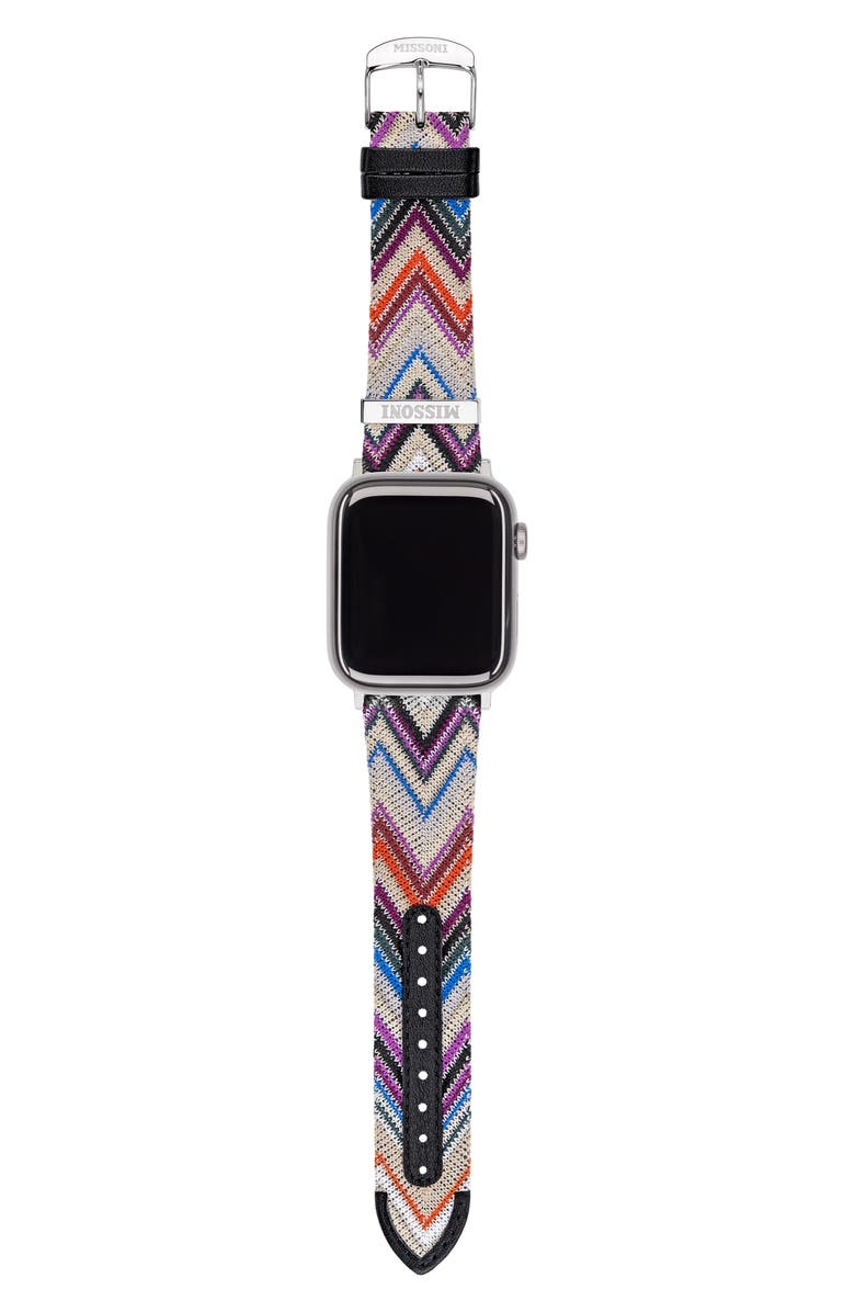 Missoni Multicolor Authentic Zigzag 24mm Textile Apple Watch® Watchband ...