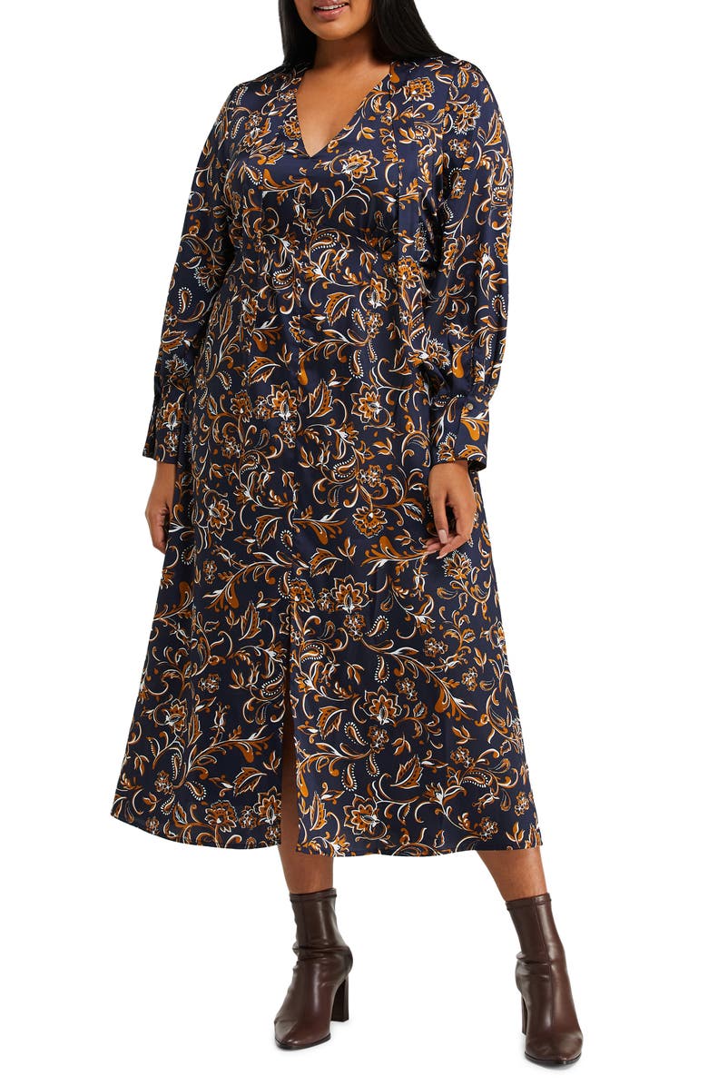 Estelle Capitano Long Sleeve Midi Dress | Nordstromrack