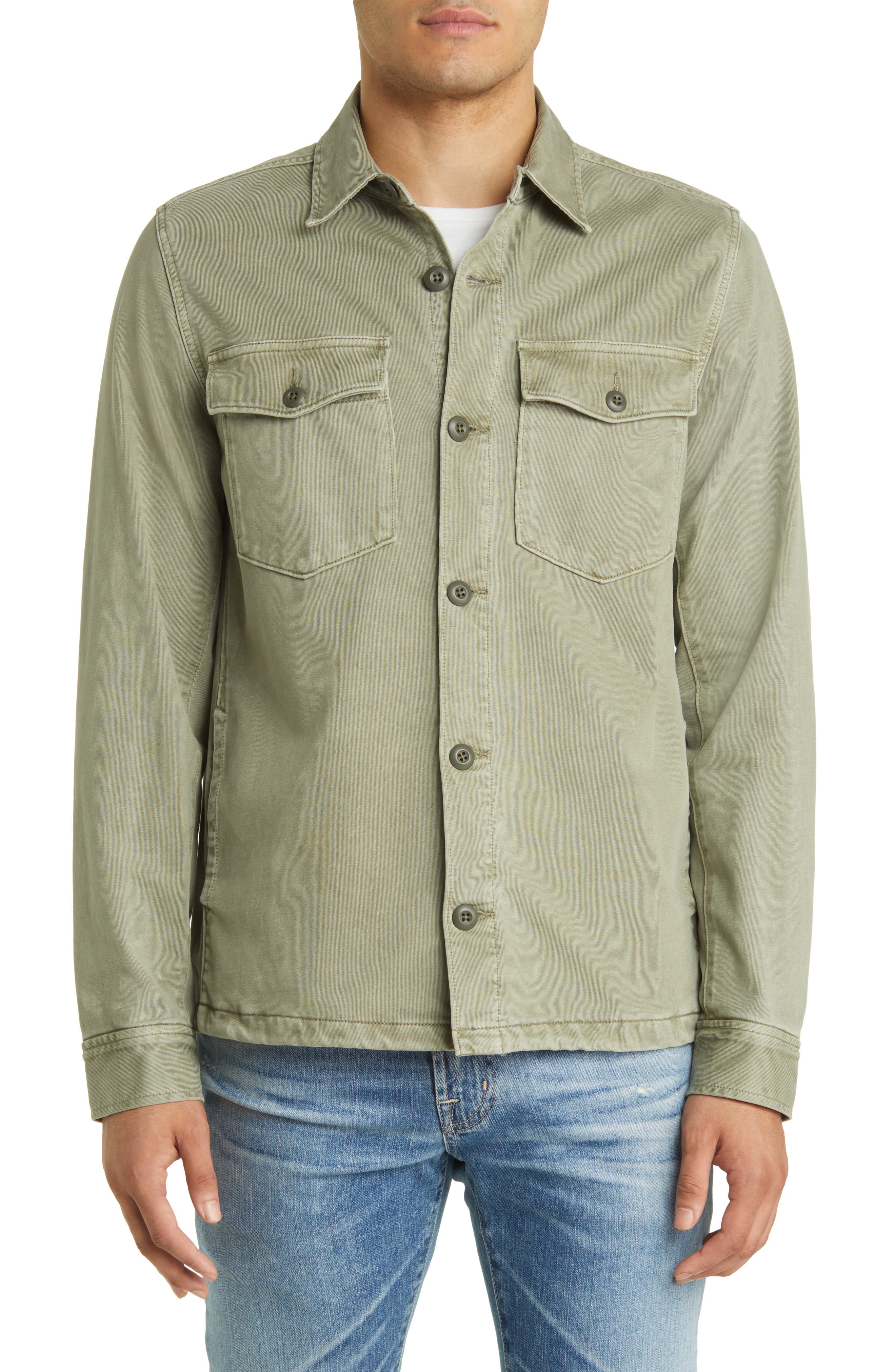 Faherty Jersey Shirt Jacket | Nordstromrack