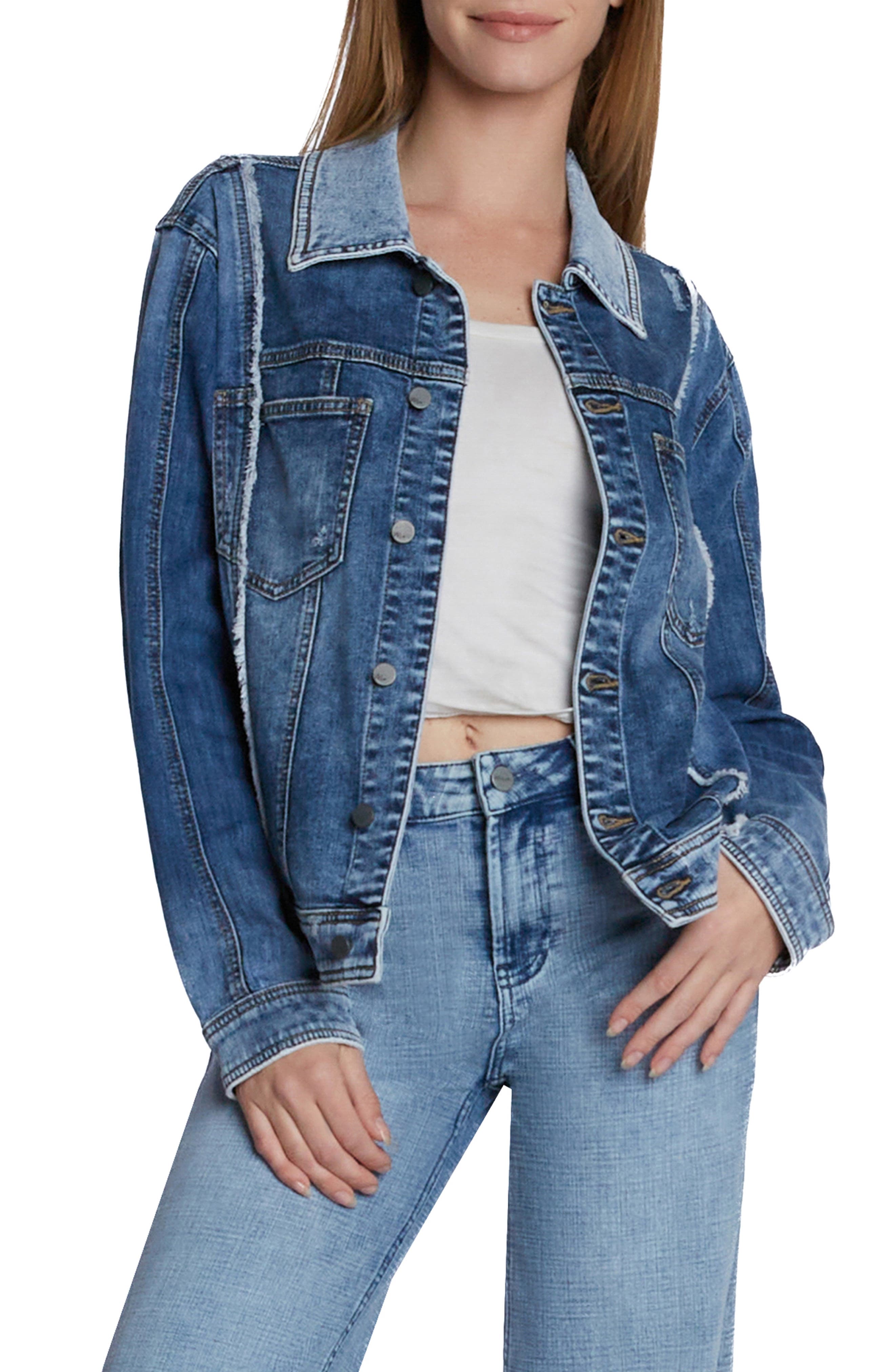 Wash Lab Denim Split Denim Jacket | Nordstromrack