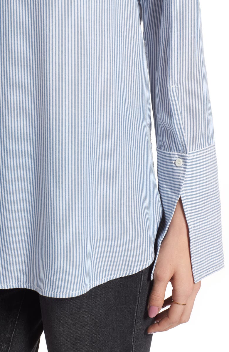 Treasure & Bond Stripe Slit Cuff Shirt | Nordstromrack
