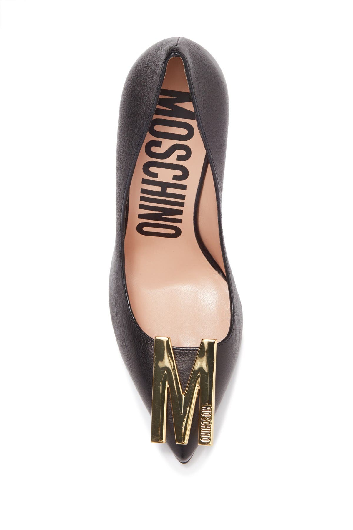 Moschino Logo Hardware Pointed Toe Pump | Nordstromrack