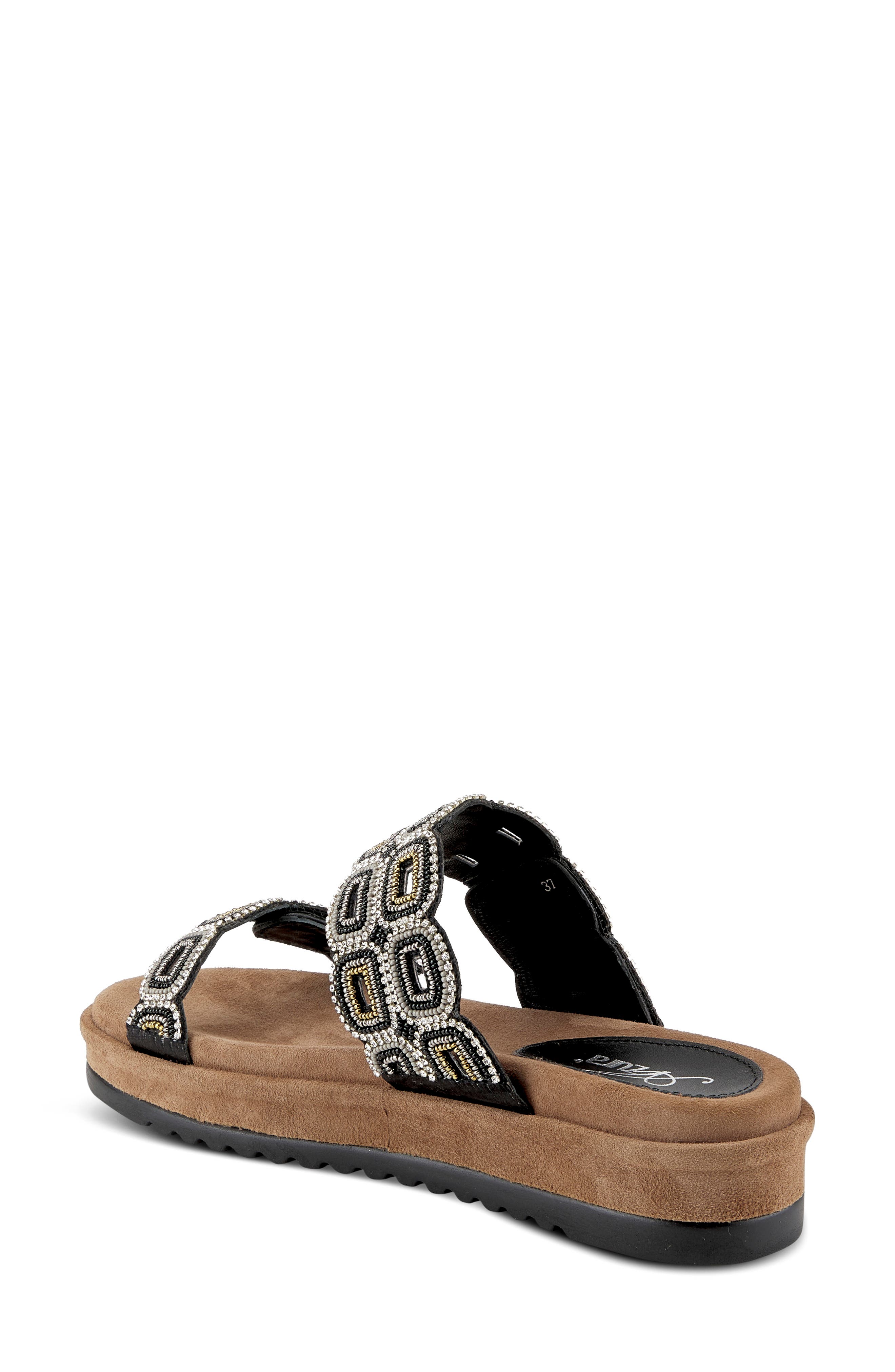 AZURA BY SPRING STEP Regency Beaded Platform Slide Sandal (Women ...