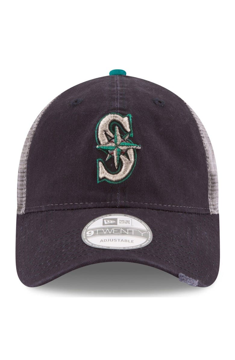 New Era Men's New Era Navy Seattle Mariners Team Rustic 9TWENTY Trucker ...