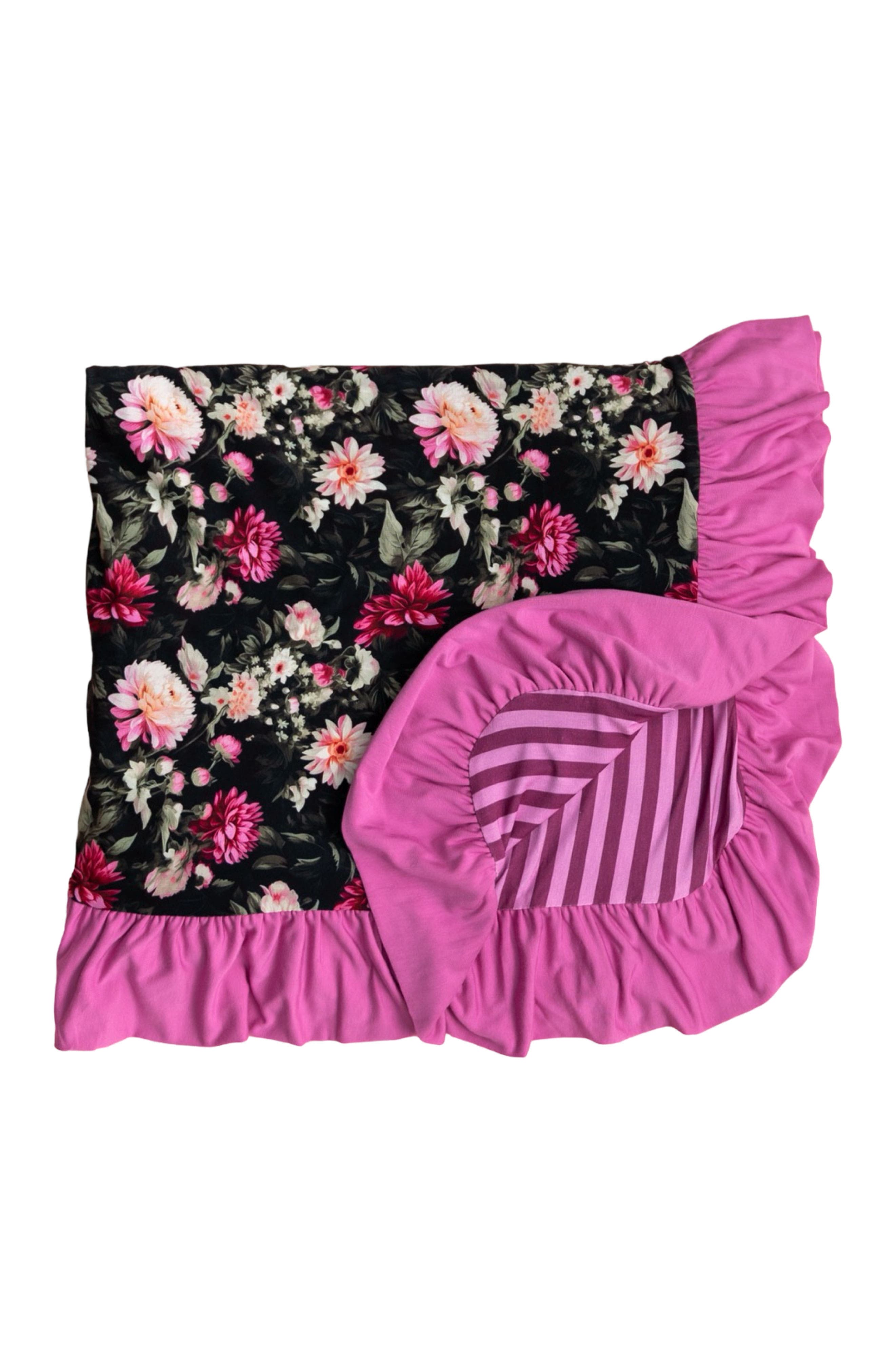 Laree + Co Fallon Ruffle Toddler Blanket | Nordstrom