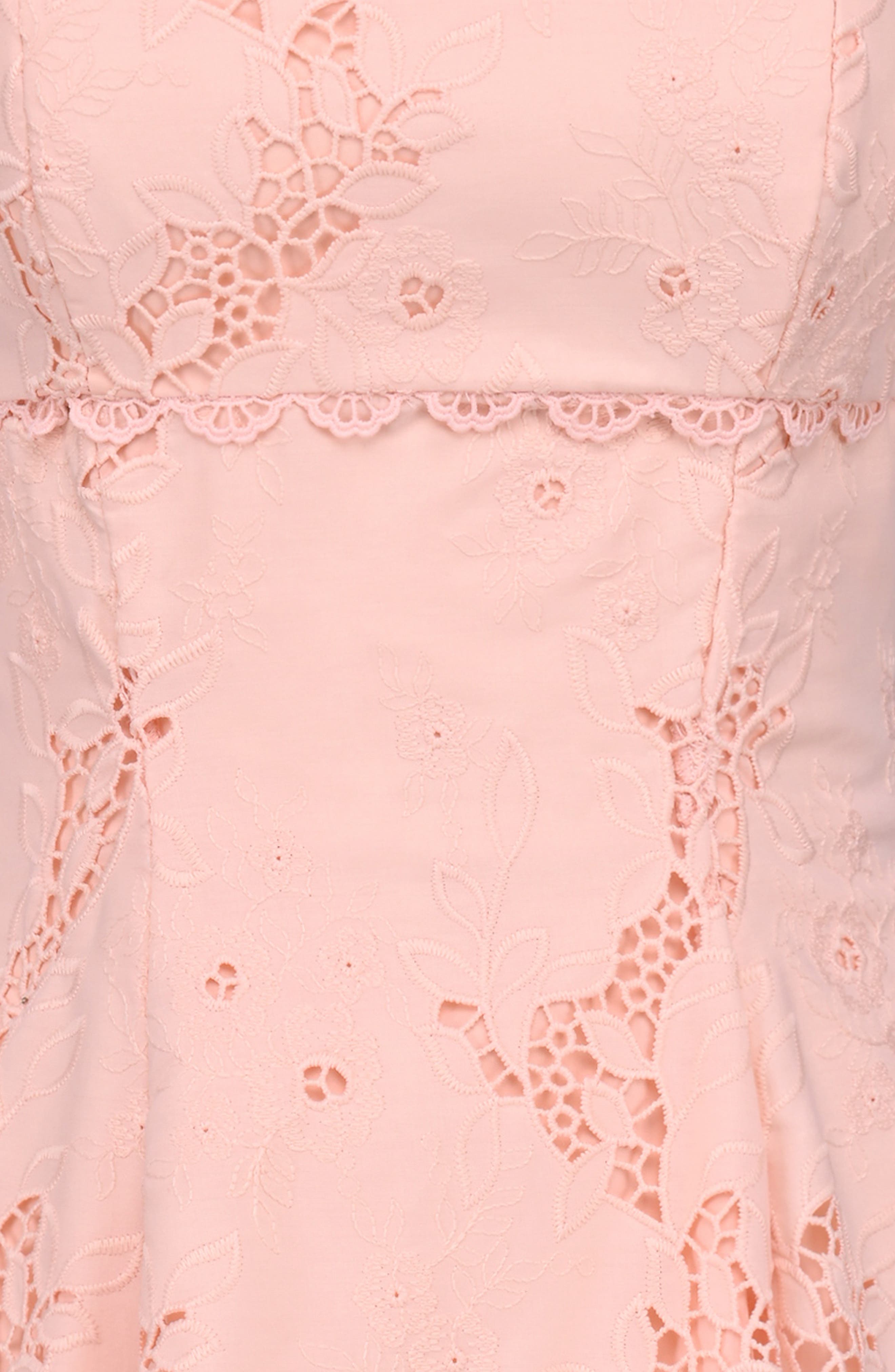 HOUSE OF CB Isla Scallop Broderie Anglaise Minidress | Nordstrom