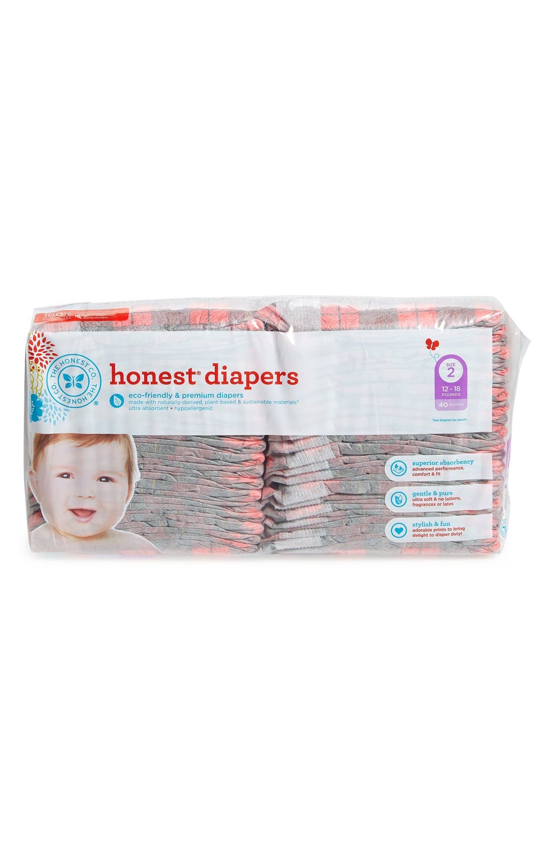 The Honest Company 'Red Plaid' Diapers | Nordstrom