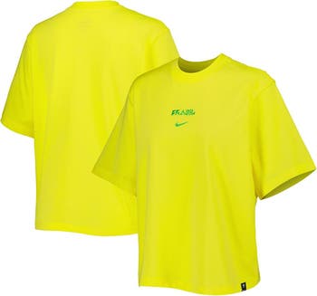 Nike Women's Nike Yellow Brazil Women's National Team Fearless Top ...