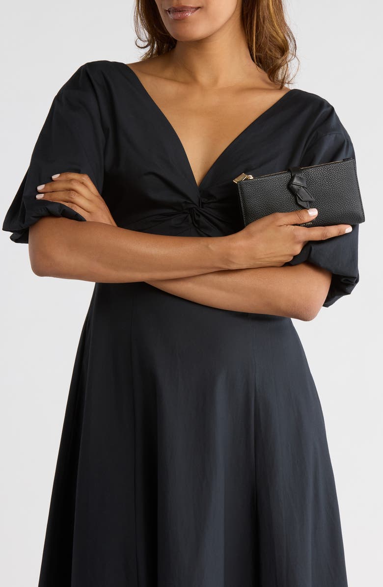 Kate Spade New York knot pebble leather slim wallet | Nordstromrack