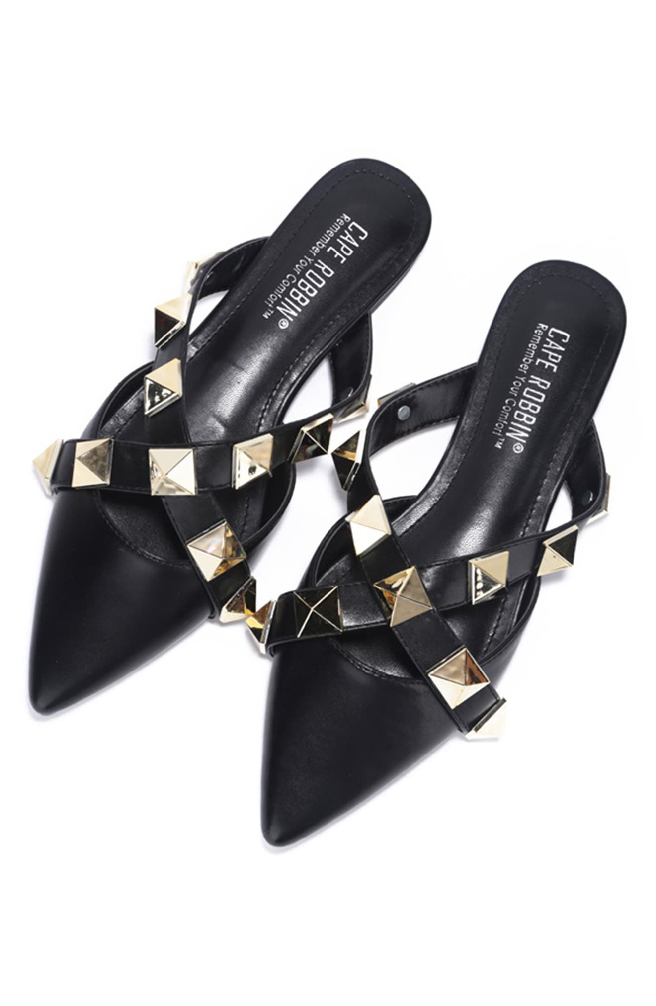 CAPE ROBBIN Melis Studded Pointed Toe Mule (Women) | Nordstromrack