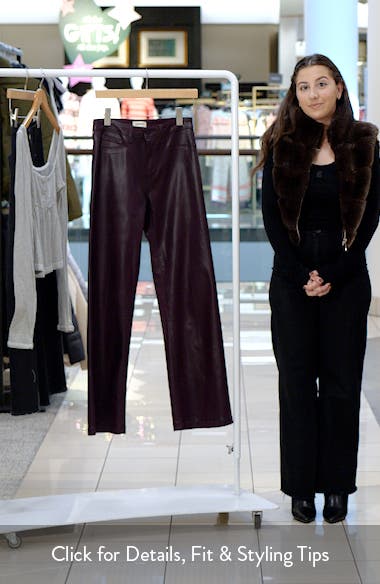 L'AGENCE Scottie Coated High Waist Wide Leg Jeans | Nordstromrack