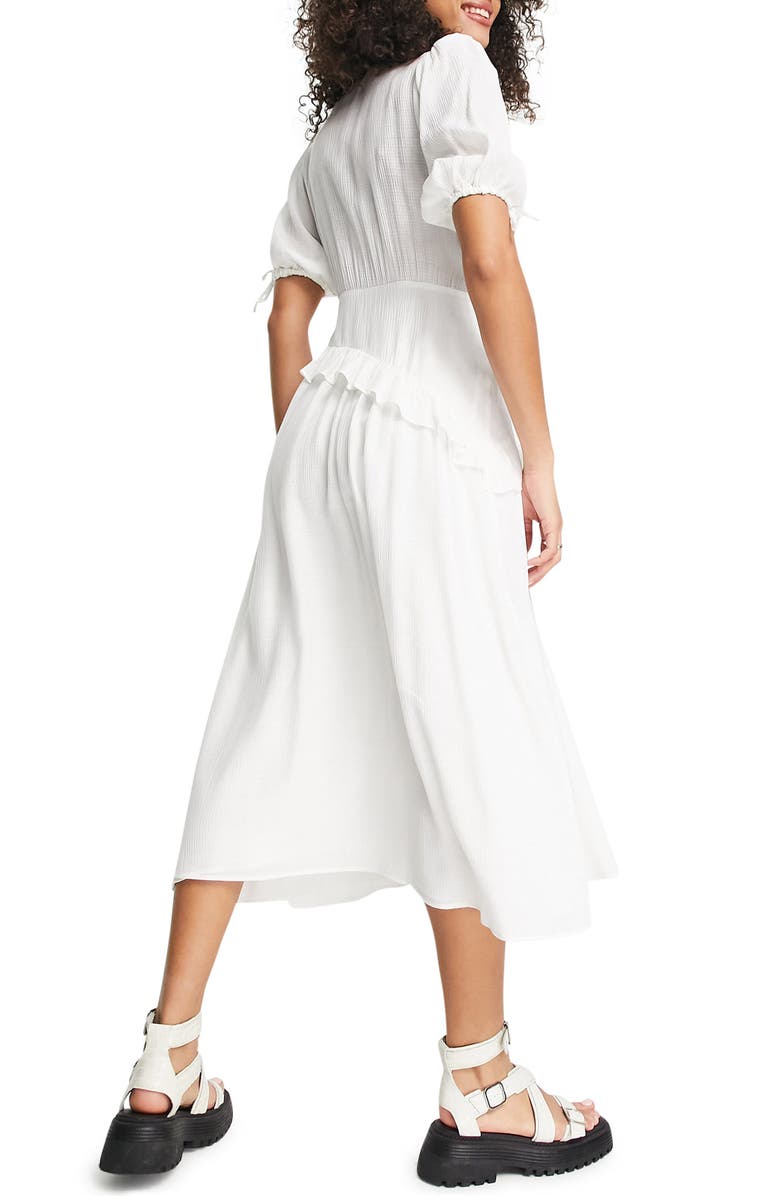 Topshop Crinkle Texture Wrap Front Dress | Nordstromrack