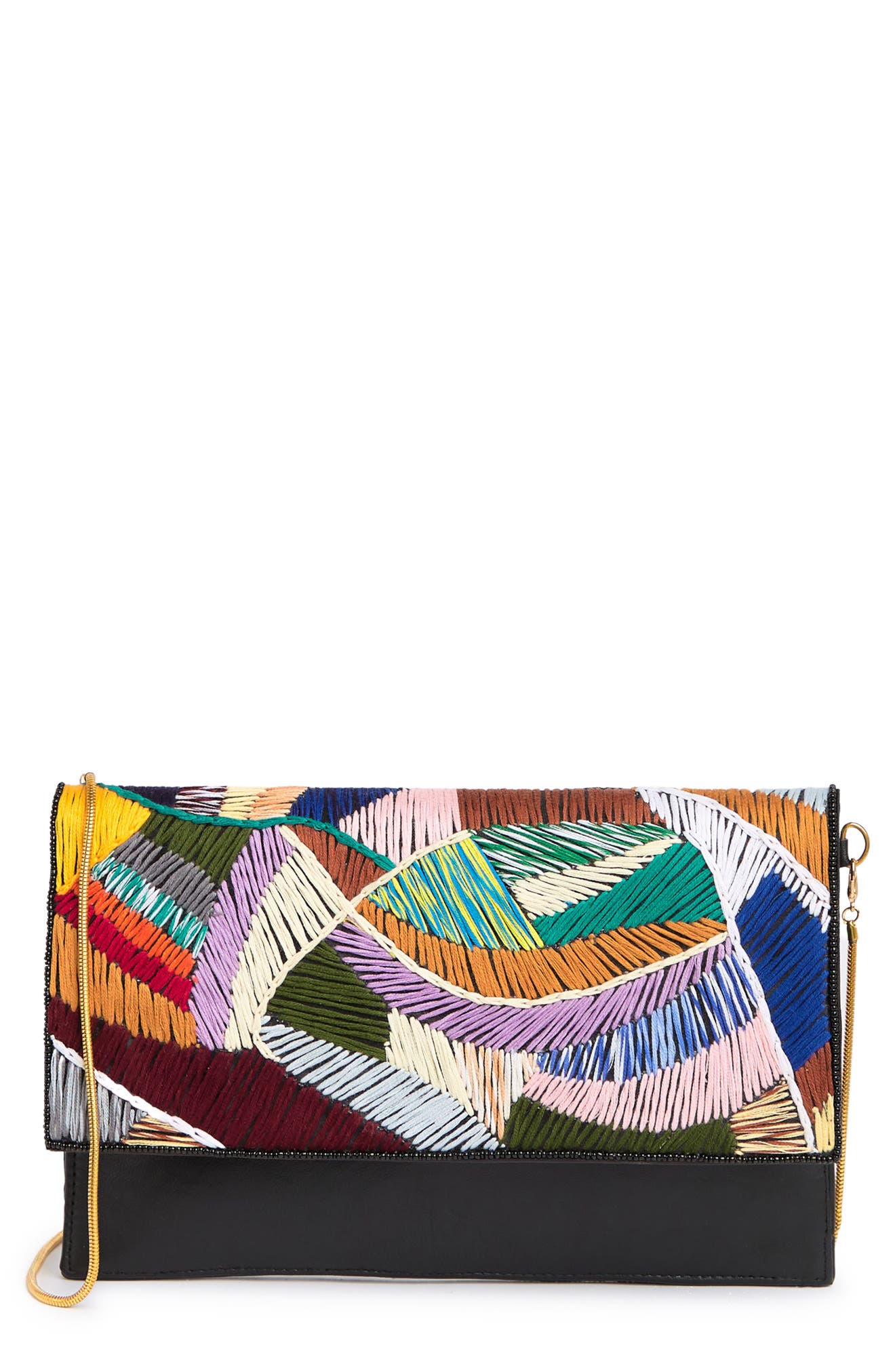 RICKI DESIGNS Embroidered Envelope Shoulder Bag | Nordstromrack
